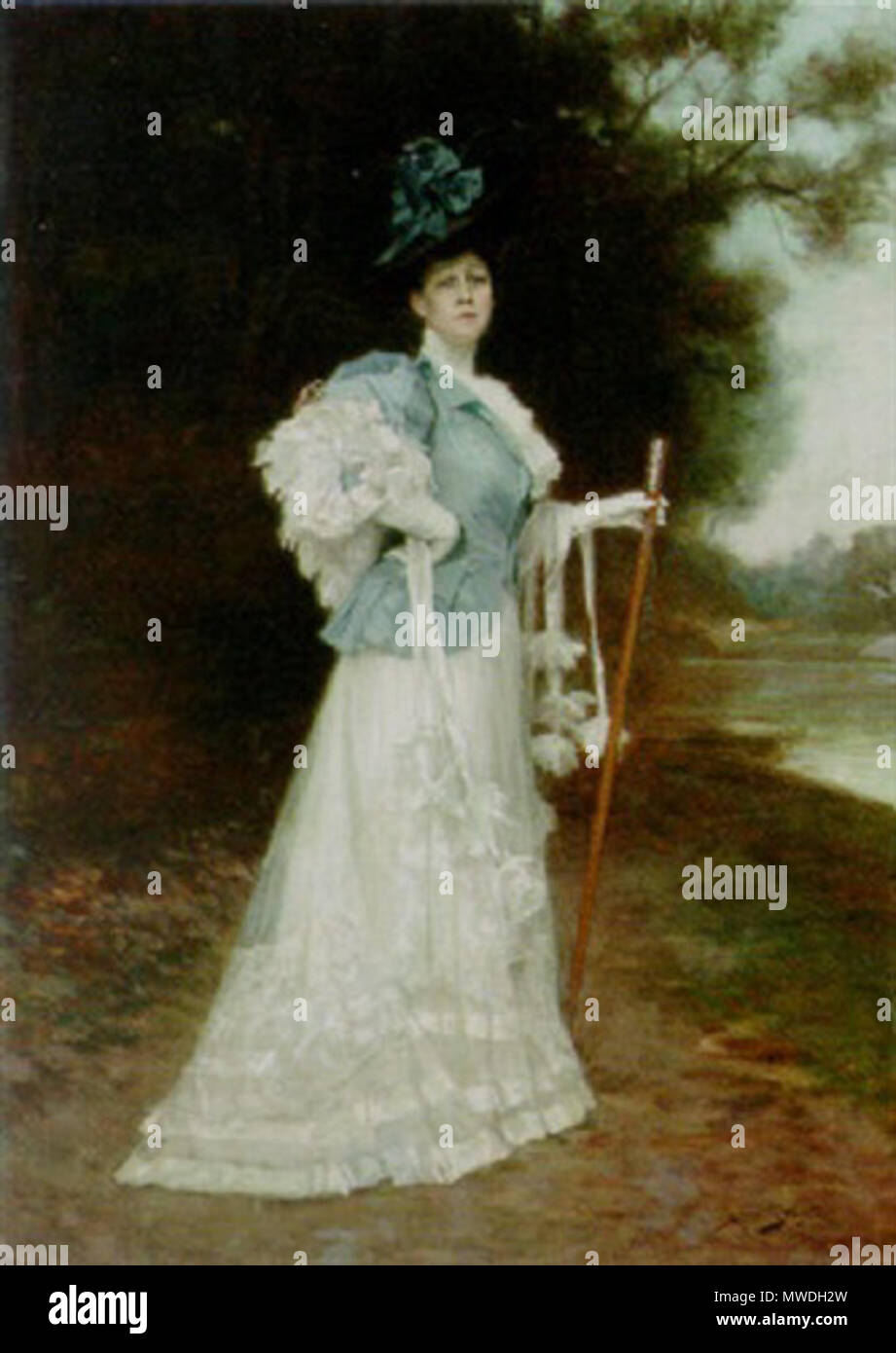 . English: Portrait of a courtly lady . 1905. Jan Styka (1858–1925 ...