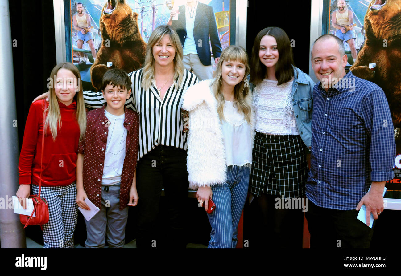 LOS ANGELES, CA - MAY 31: Writer Dave Krinsky (R) and family attend the ...