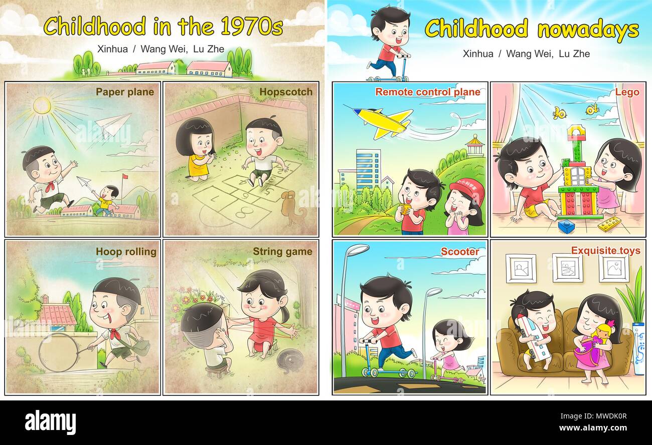 (180601) -- BEIJING, June 1, 2018 (Xinhua) -- The comics show the ...