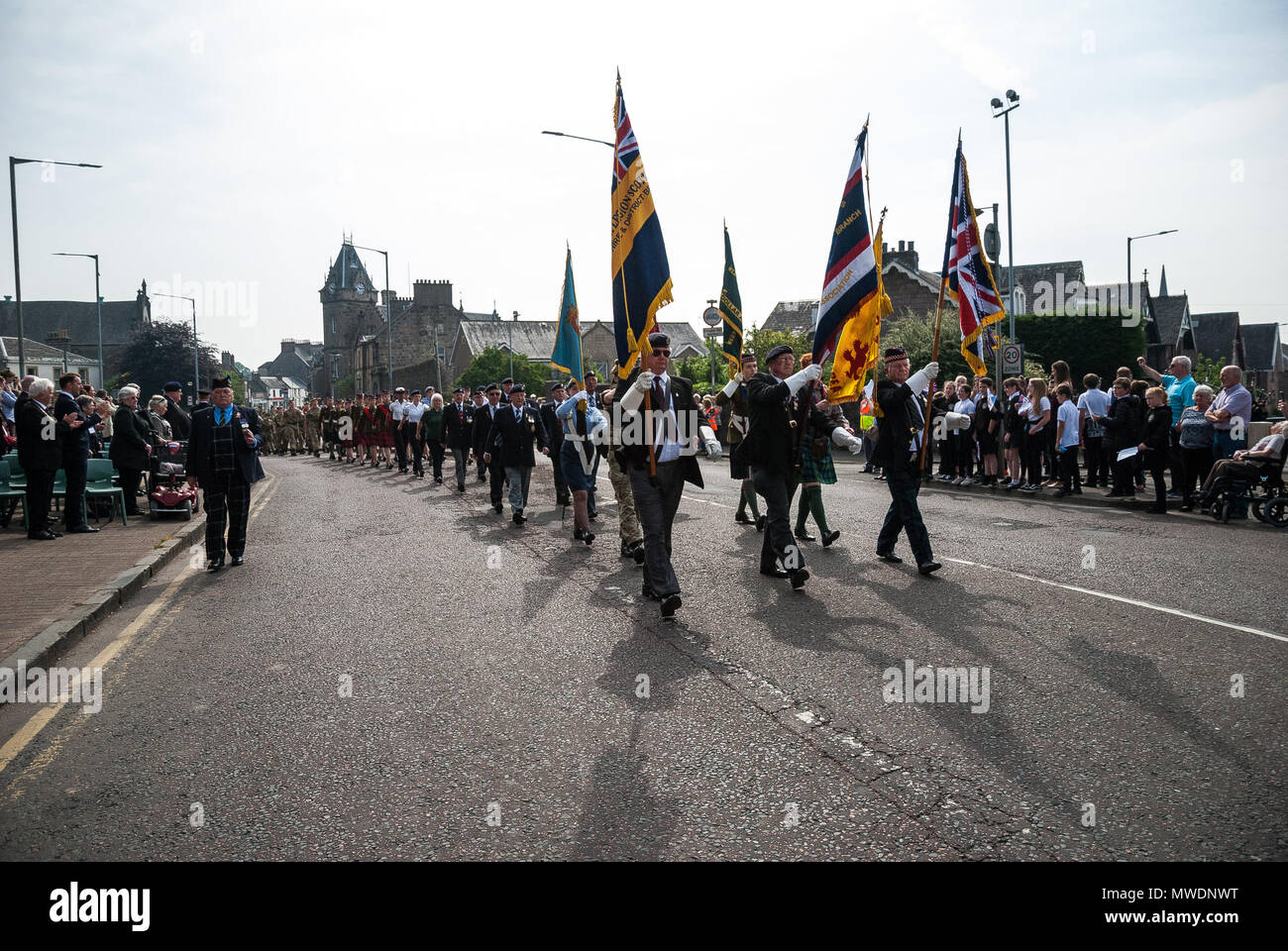 Alloa, Scotland, UK. 1st Jun, 2018. Veterans take over leading the ...