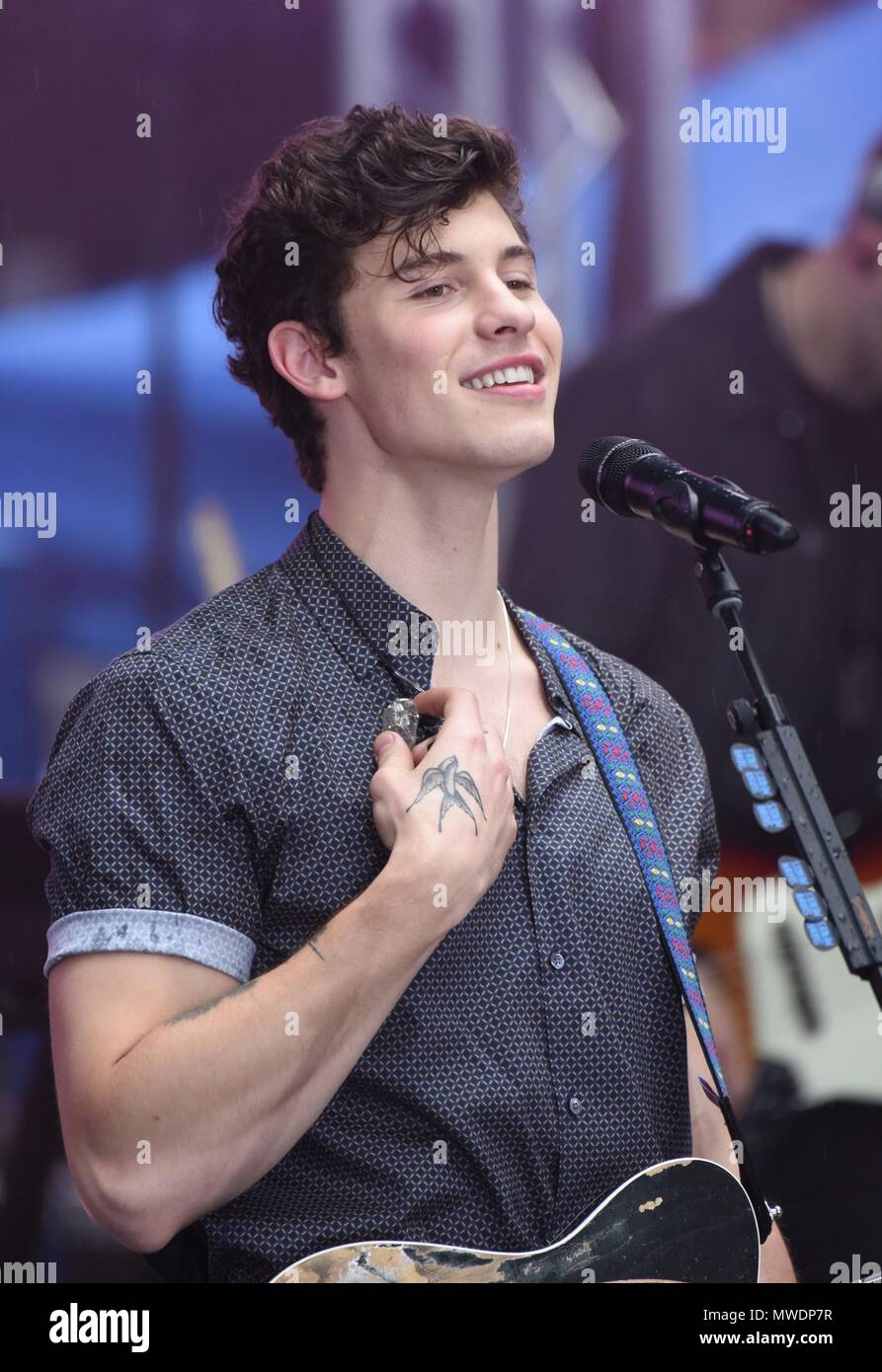 New York, NY, USA. 1st June, 2018. Shawn Mendes on stage for Shawn ... New York, NY, USA. 1st June, 2018. Shawn Mendes on stage for Shawn ...