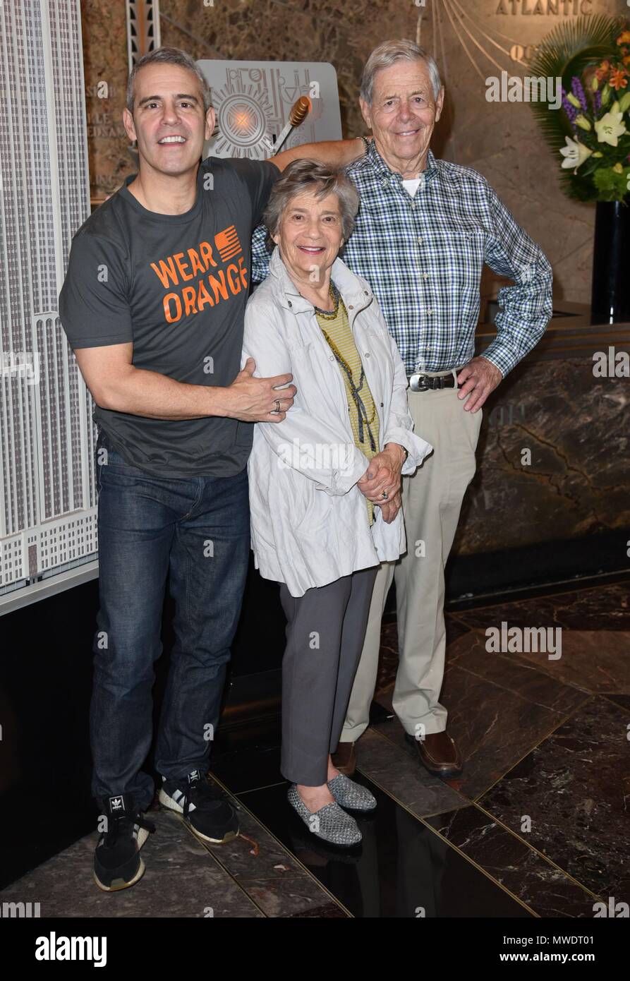 New York, NY, USA. 1st June, 2018. Andy Cohen, Evelyn Cohen, Lou Cohen ...