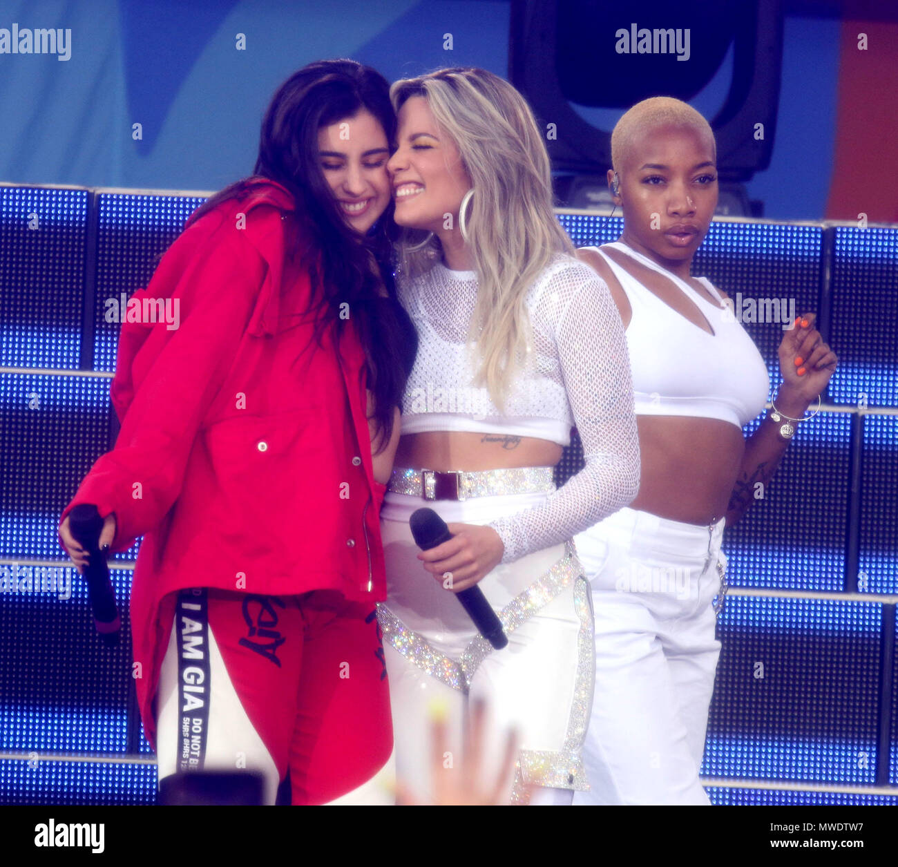 New York City, New York, USA. 1st June, 2018. Singers LAUREN JAUREGUI ...