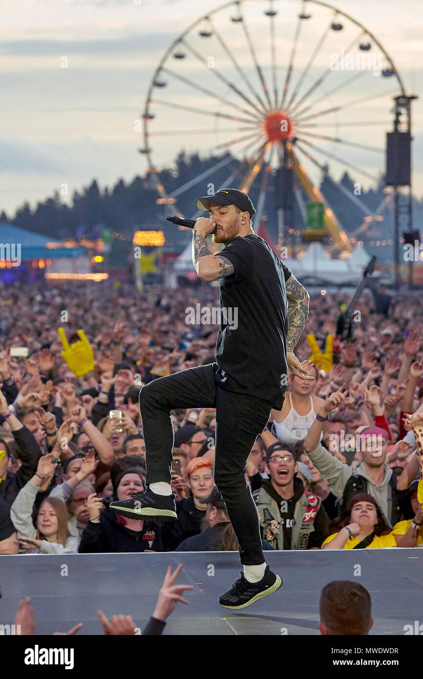 Nuerberg, Germany. 01 June 2018, Germany, Nuerburg: German rapper ...