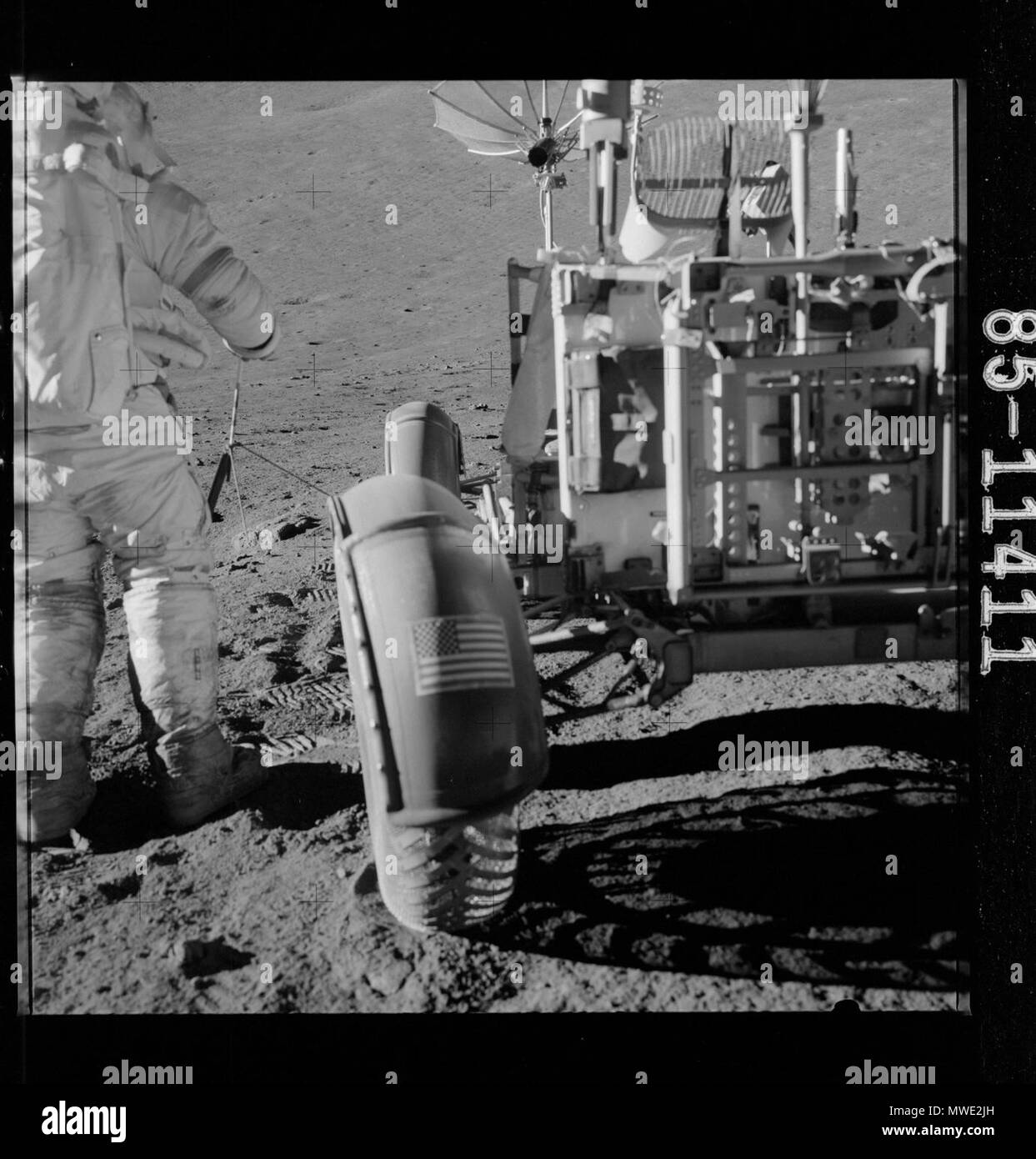 Apollo 15 Moon mission. SEVA, Pre-EVA-1, EVA-1 & 2 Stock Photo - Alamy