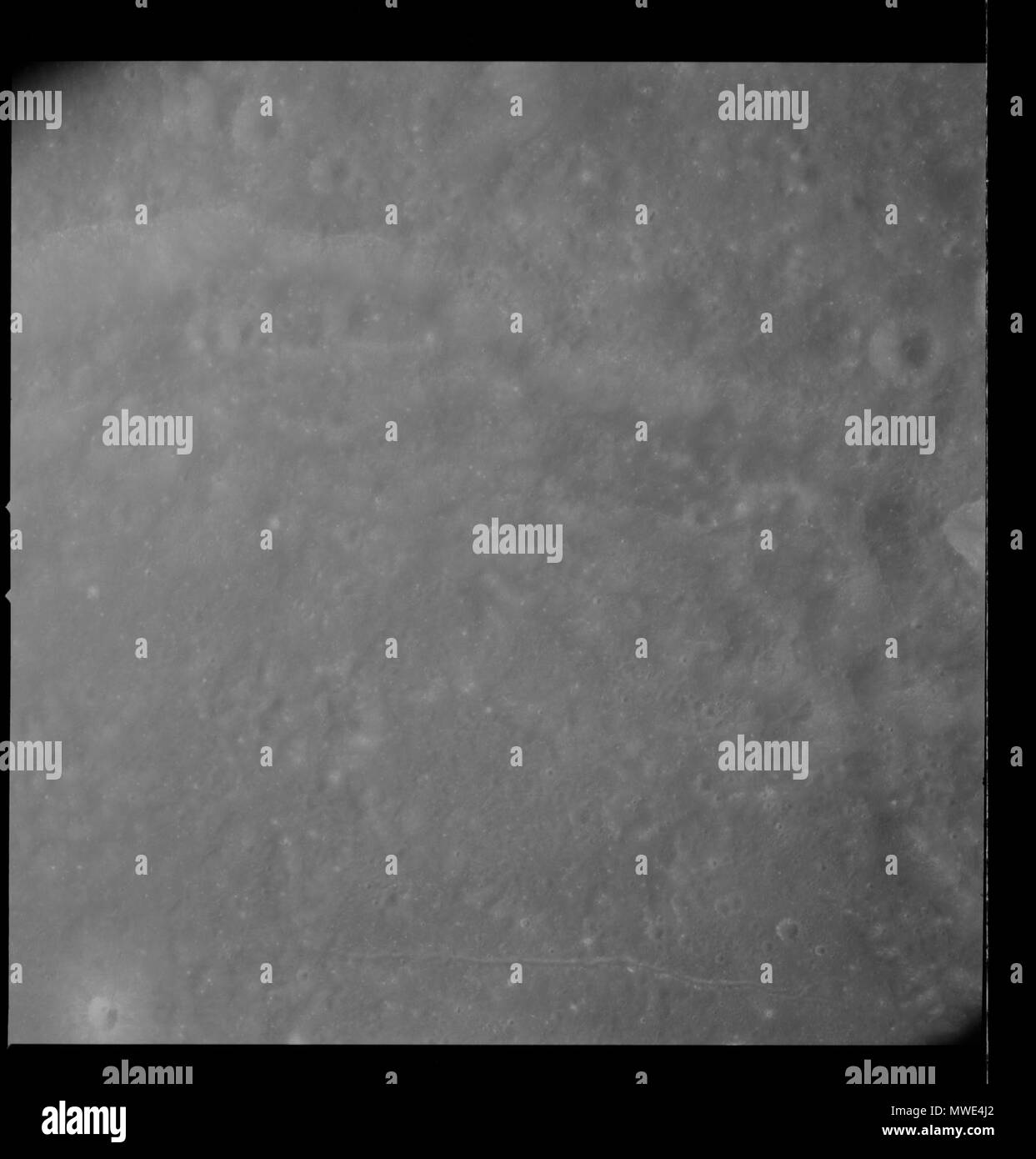 Apollo 8 mission. Lunar orbit showing texture topography and craters on ...