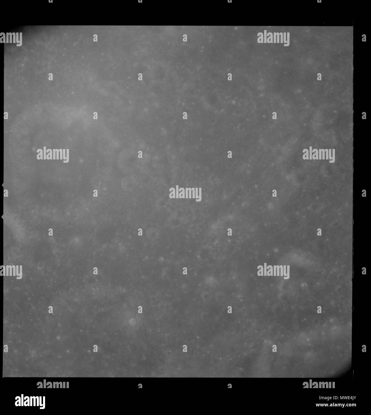 Apollo 8 mission. Lunar orbit showing texture topography and craters on ...