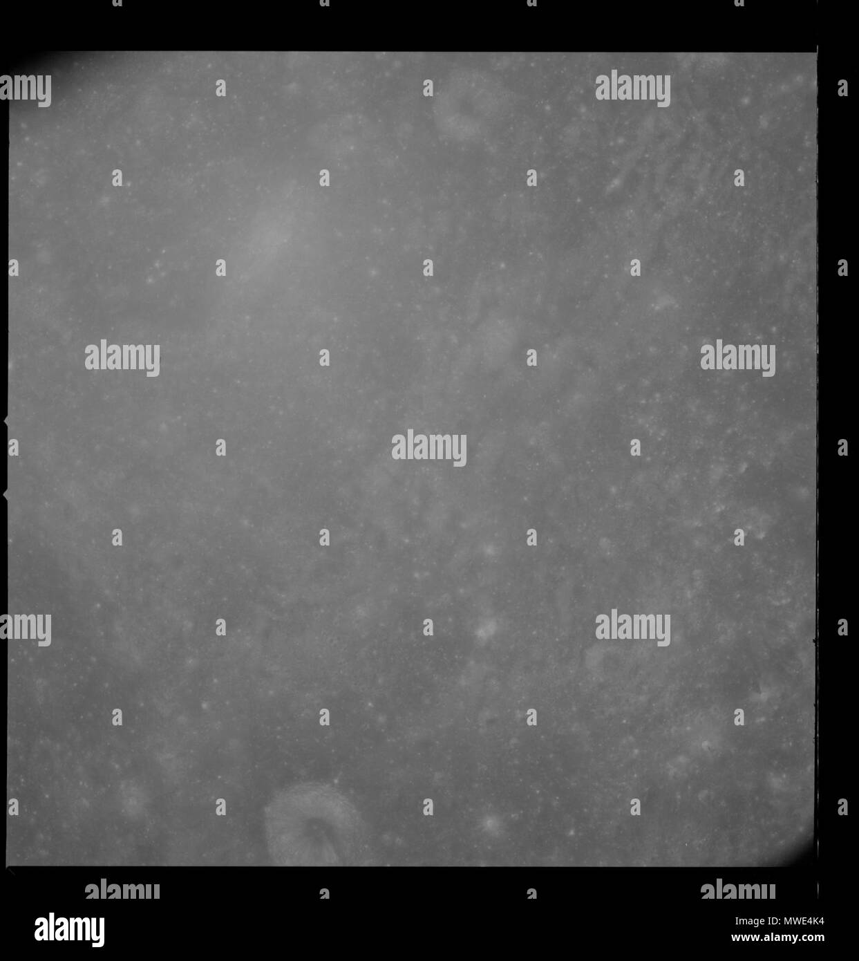 Apollo 8 mission. Lunar orbit showing texture topography and craters on ...