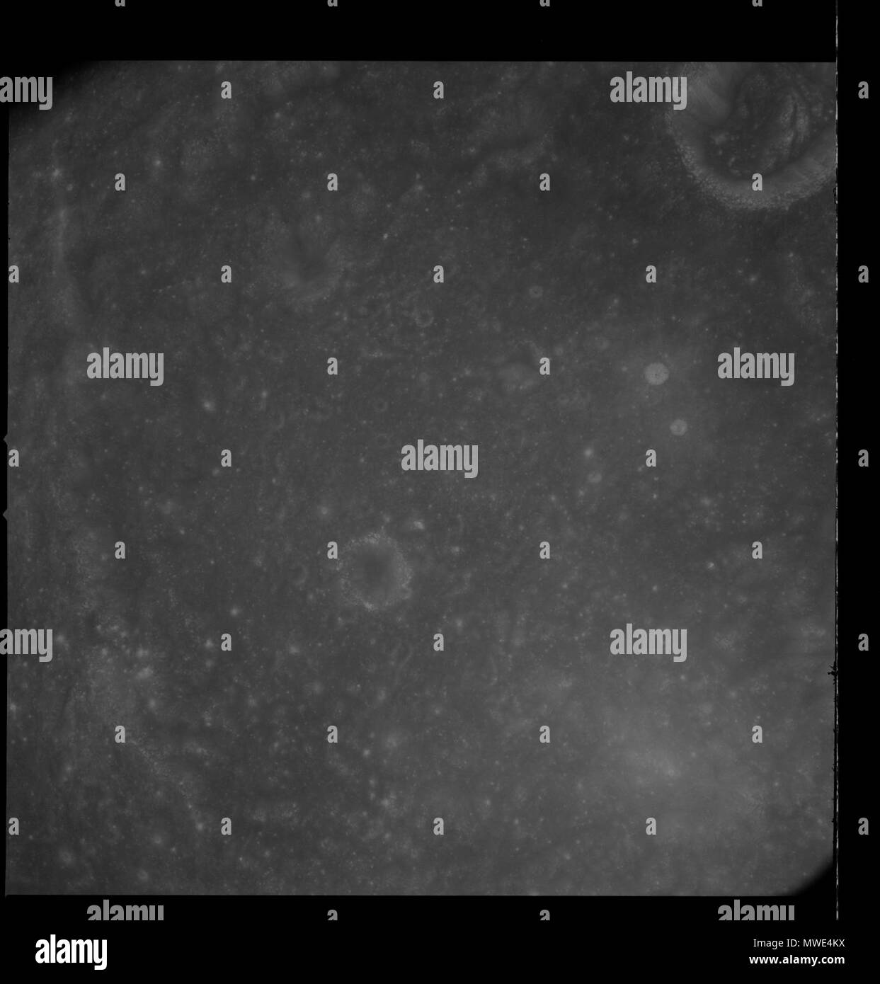 Apollo 8 mission. Lunar orbit showing texture topography and craters on ...