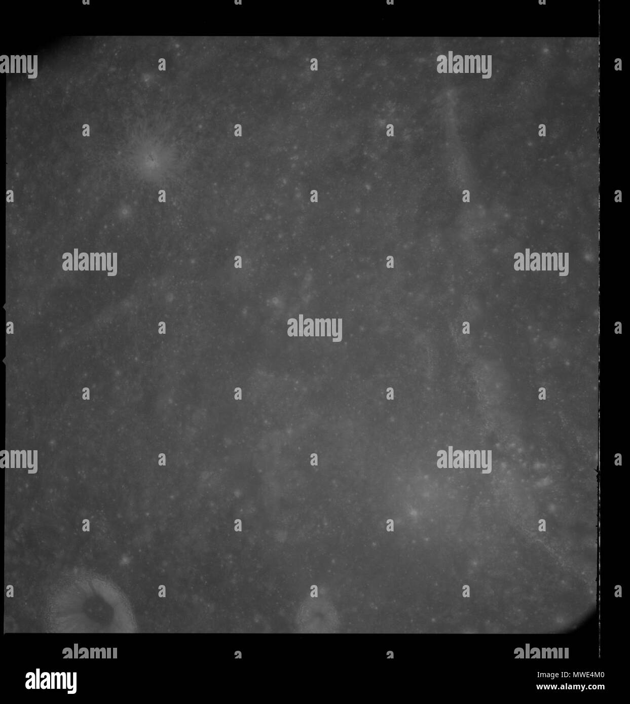 Apollo 8 mission. Lunar orbit showing texture topography and craters on ...