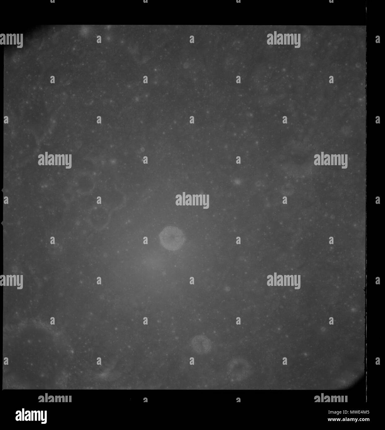 Apollo 8 mission. Lunar orbit showing texture topography and craters on ...