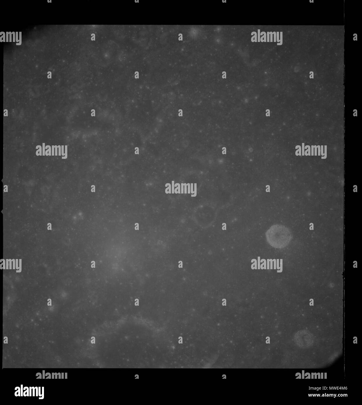Apollo 8 mission. Lunar orbit showing texture topography and craters on ...