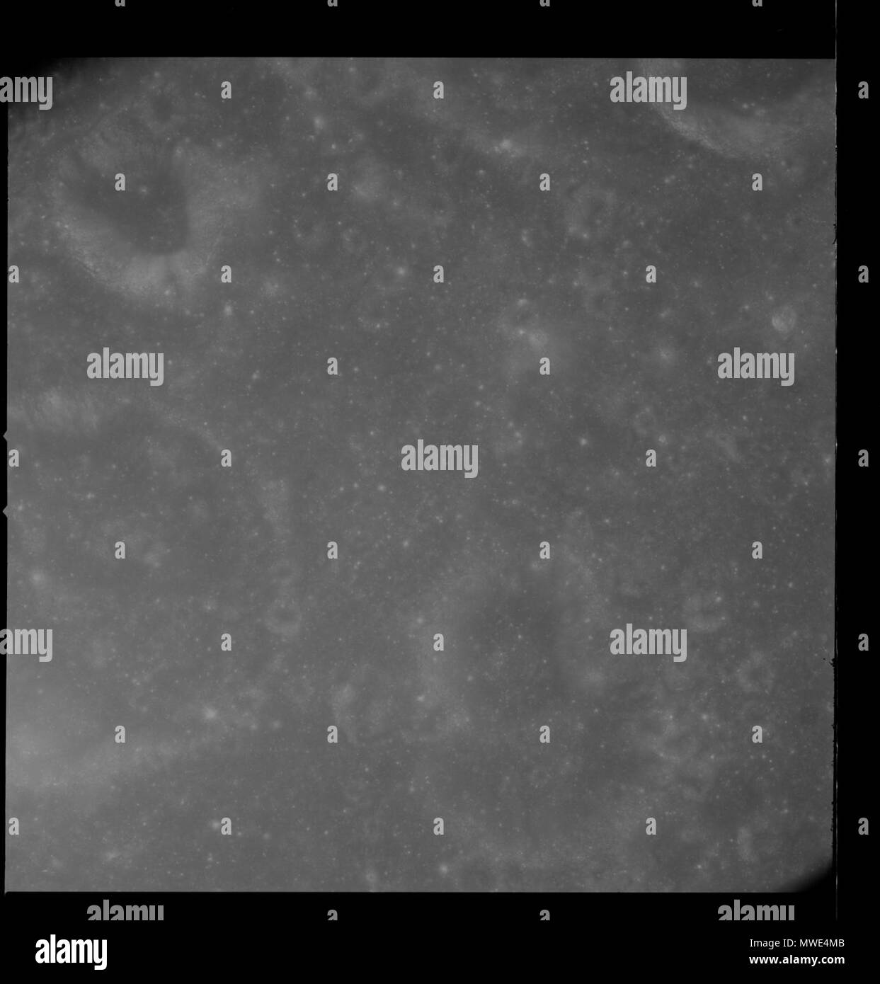 Apollo 8 mission. Lunar orbit showing texture topography and craters on ...
