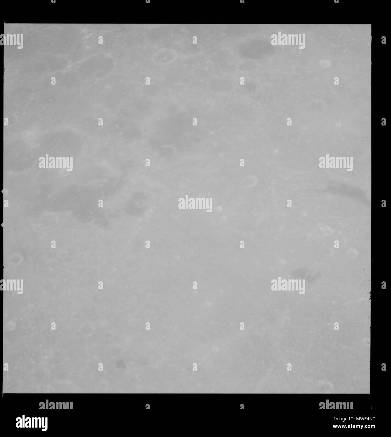 Apollo 8 mission. Lunar orbit showing texture topography and craters on ...