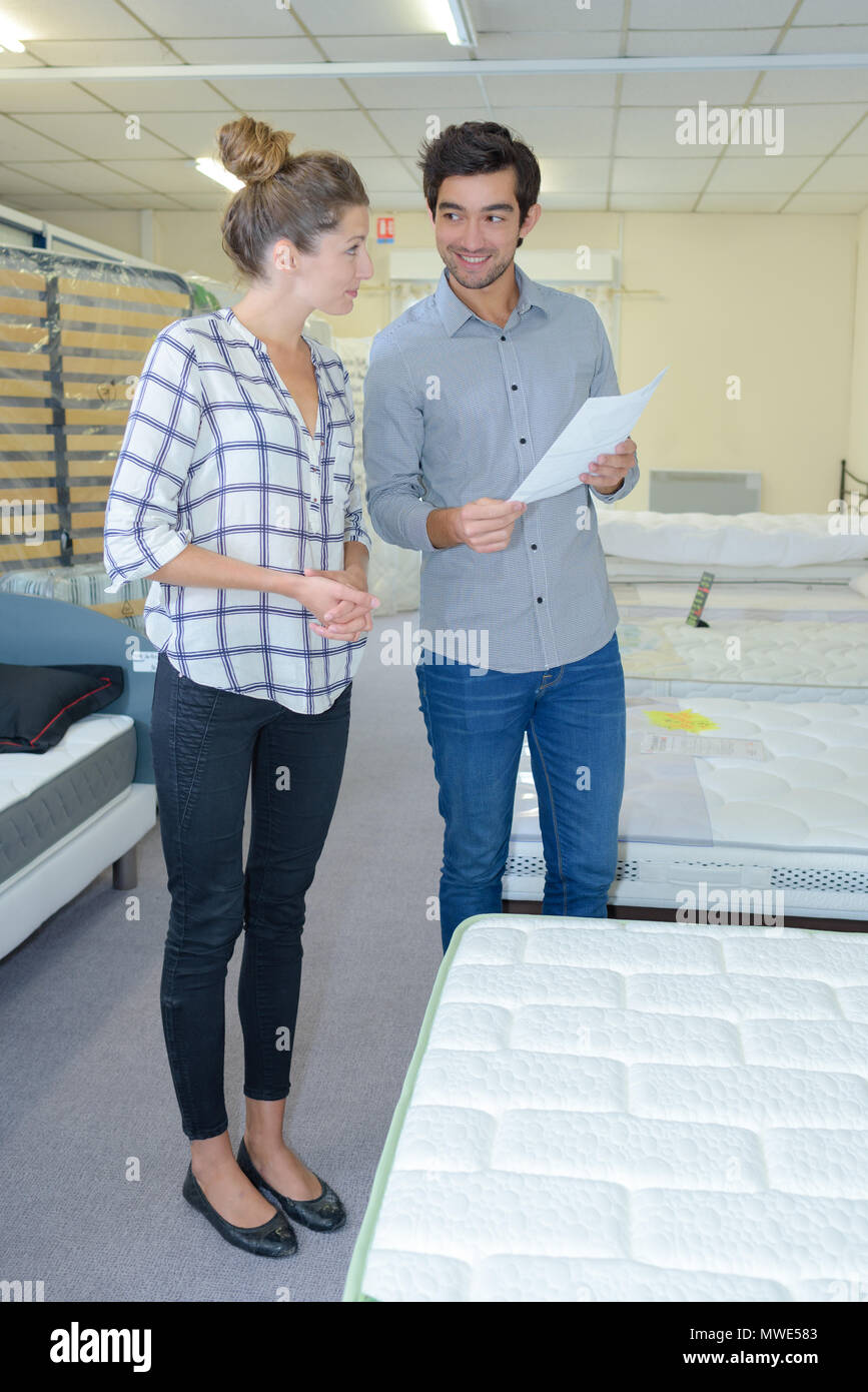 invoice for a new mattress Stock Photo - Alamy