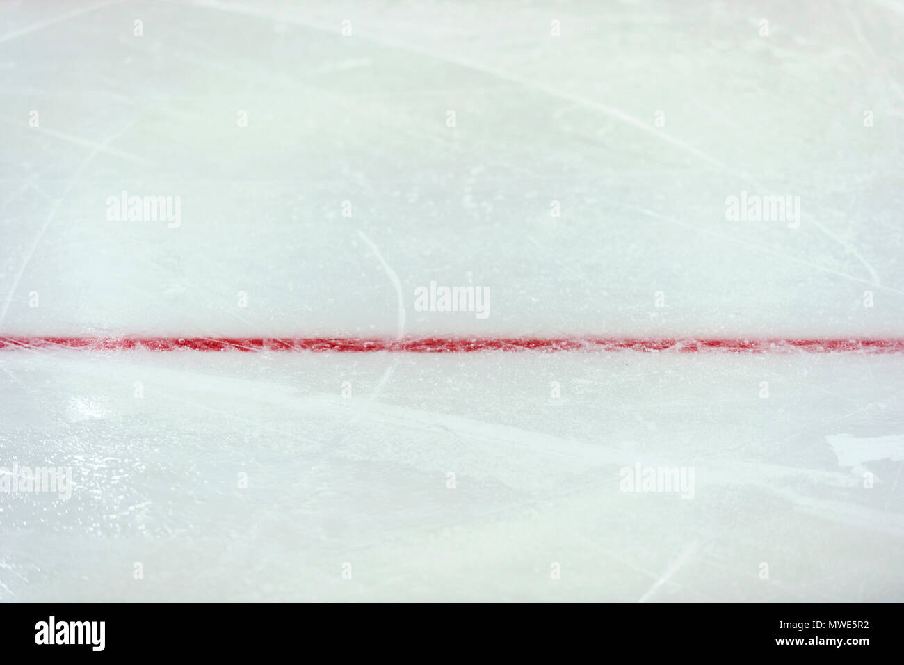 Red line on ice hockey ground. Fragment, hockey, concept Stock Photo ...