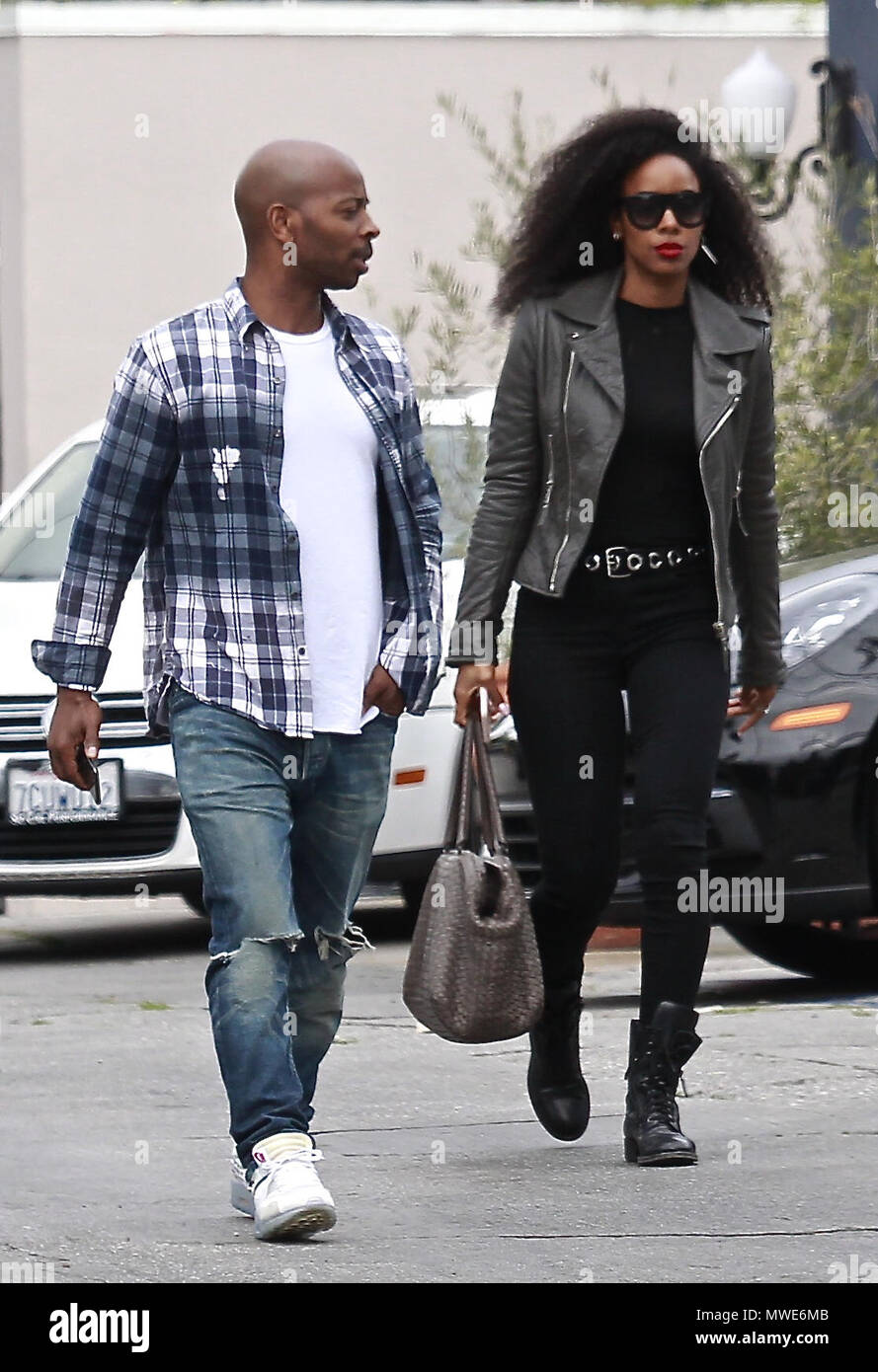 Kelly Rowland and her husband Tim Weatherspoon out and about in Beverly ...