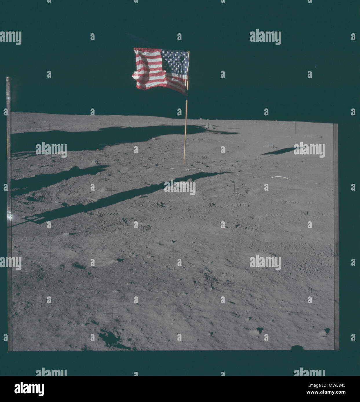Apollo moon mission. Exploring the moons surface Stock Photo - Alamy