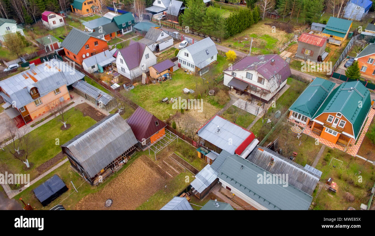 Aerial shot traditional farm village hi-res stock photography and ...