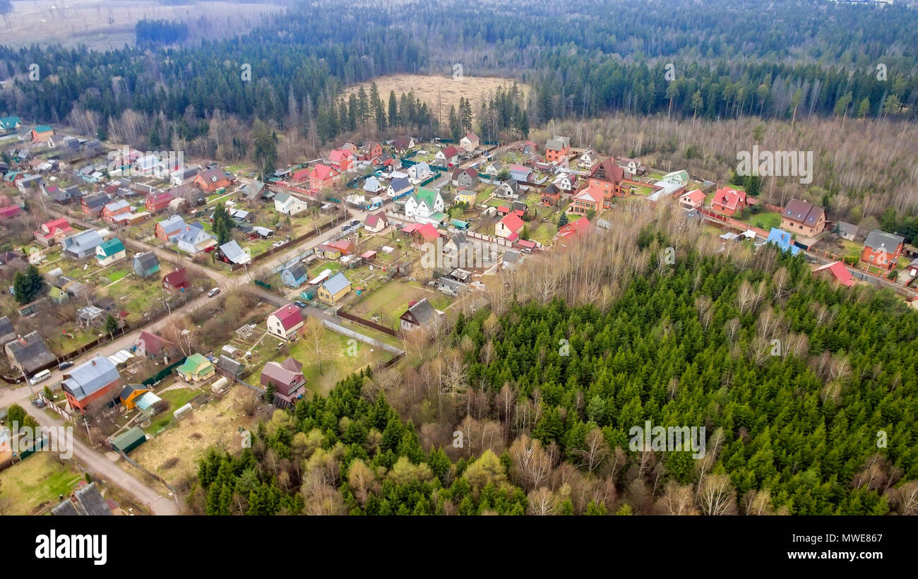 Aerial shot traditional farm village hi-res stock photography and ...