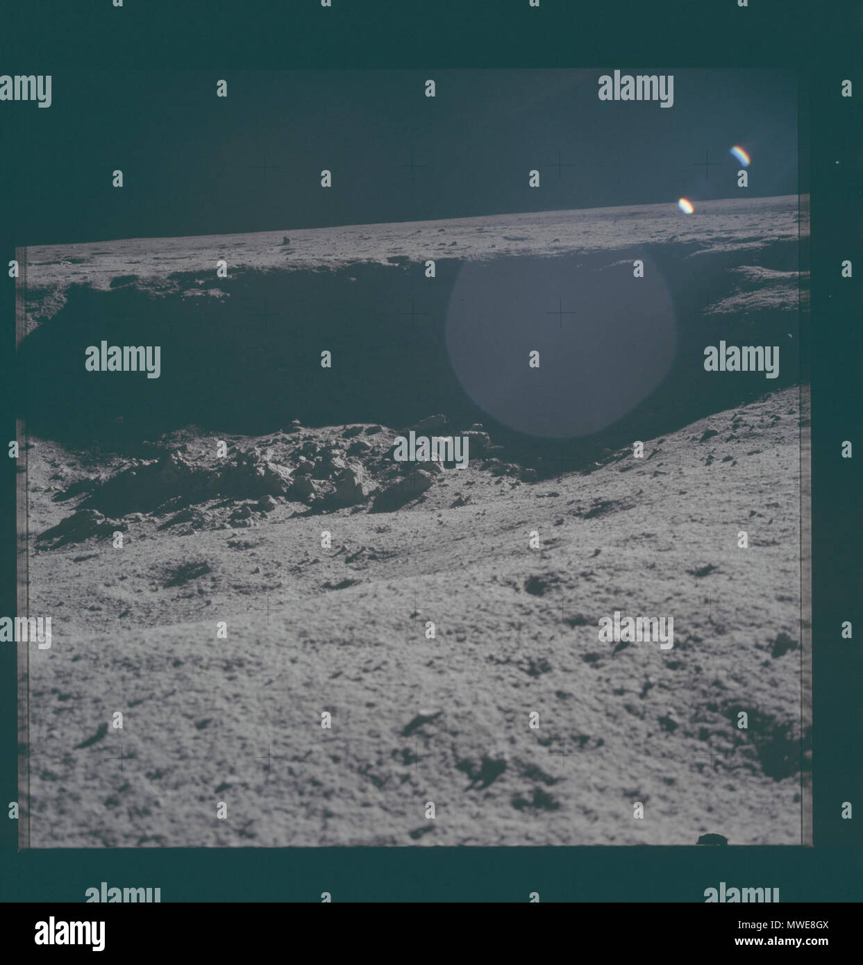 Apollo moon mission. Exploring the moons surface. Moonwalk Stock Photo ...
