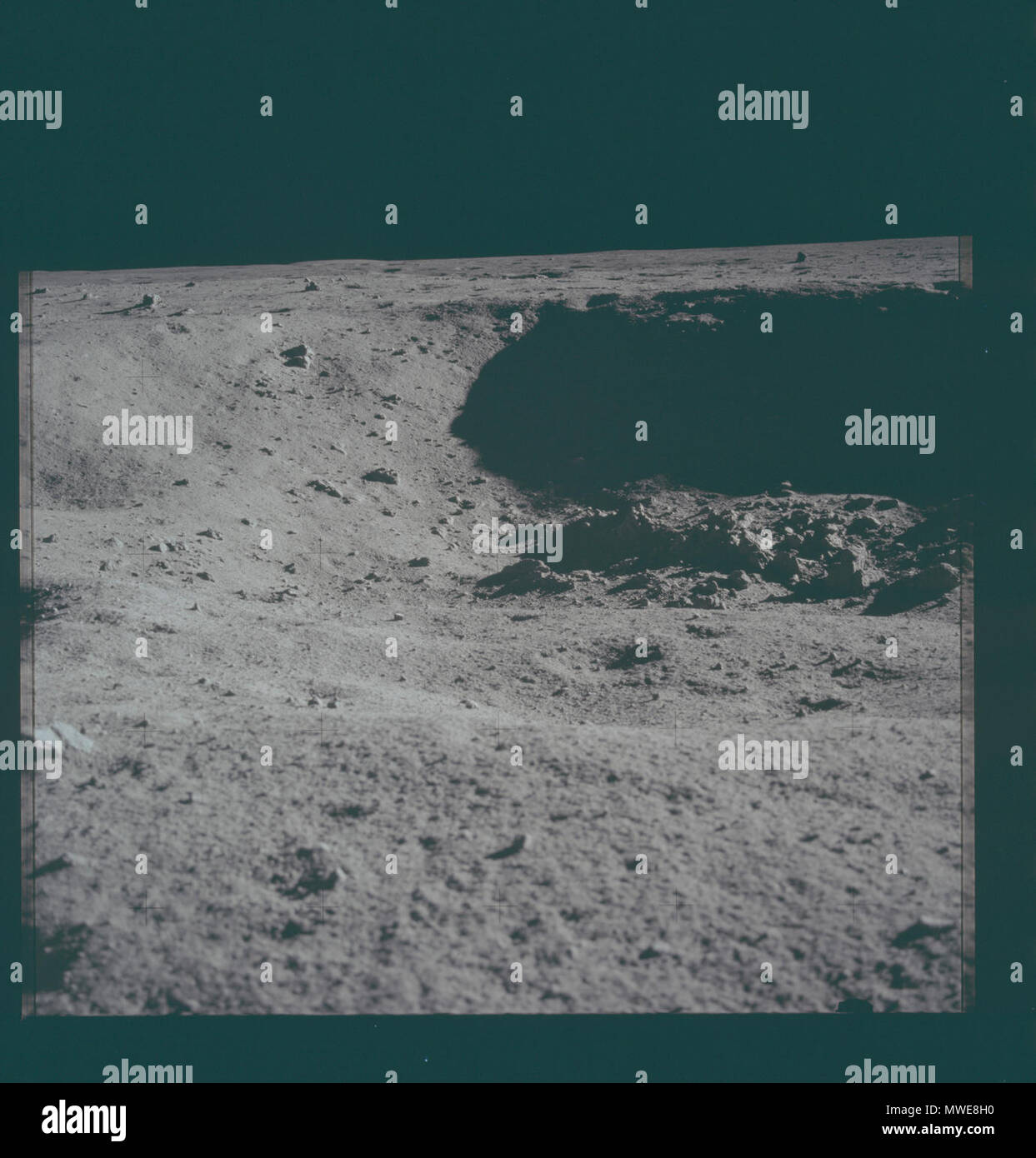 Apollo moon mission. Exploring the moons surface. Moonwalk Stock Photo ...