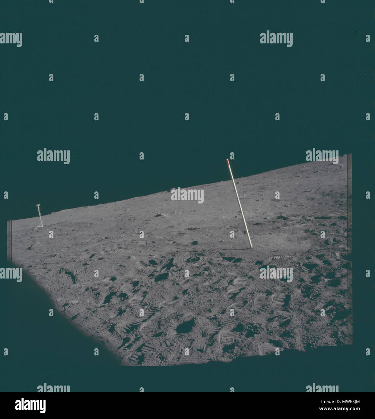 Apollo moon mission. Exploring the moons surface Stock Photo - Alamy