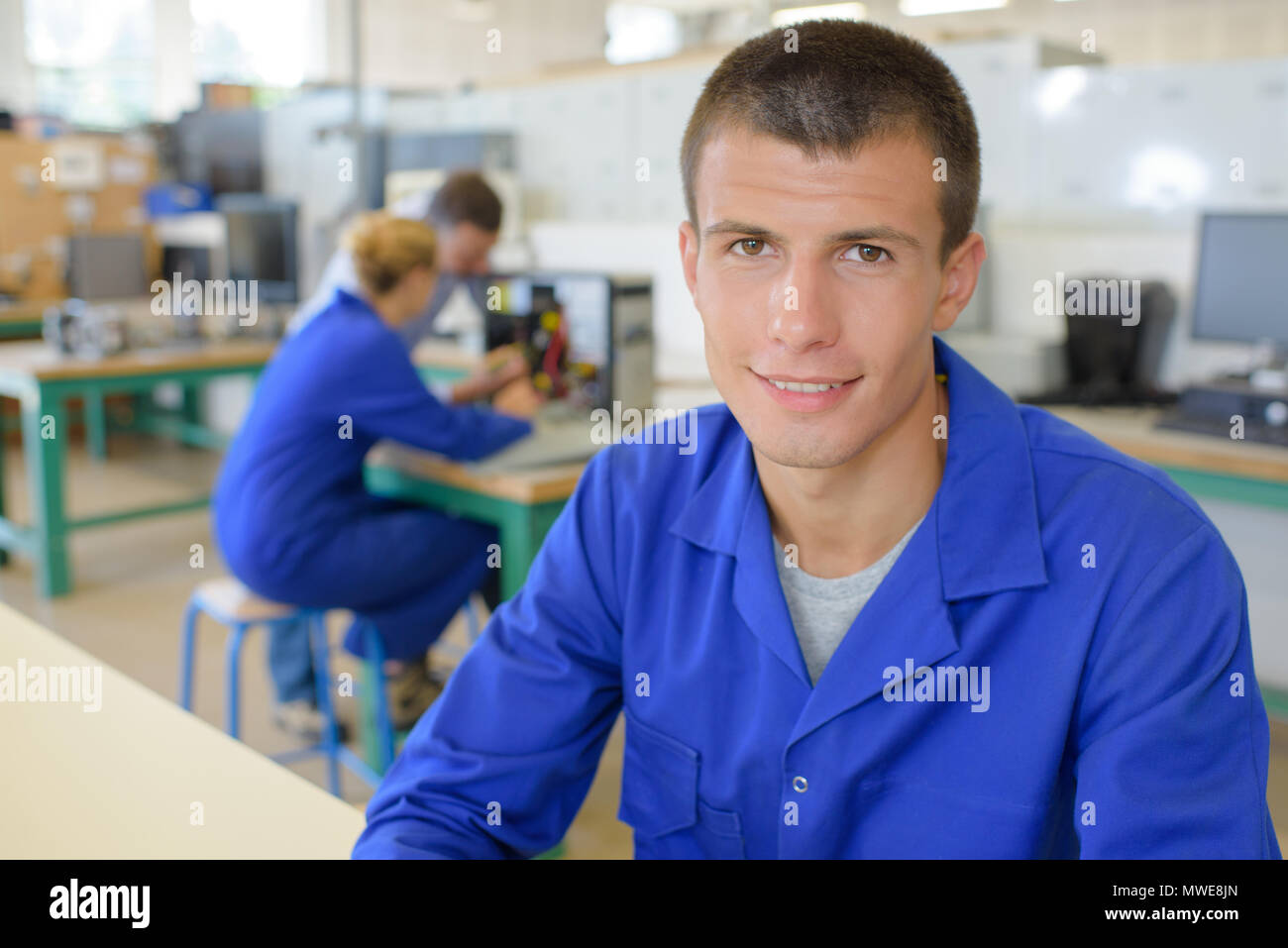 the male apprentice Stock Photo - Alamy