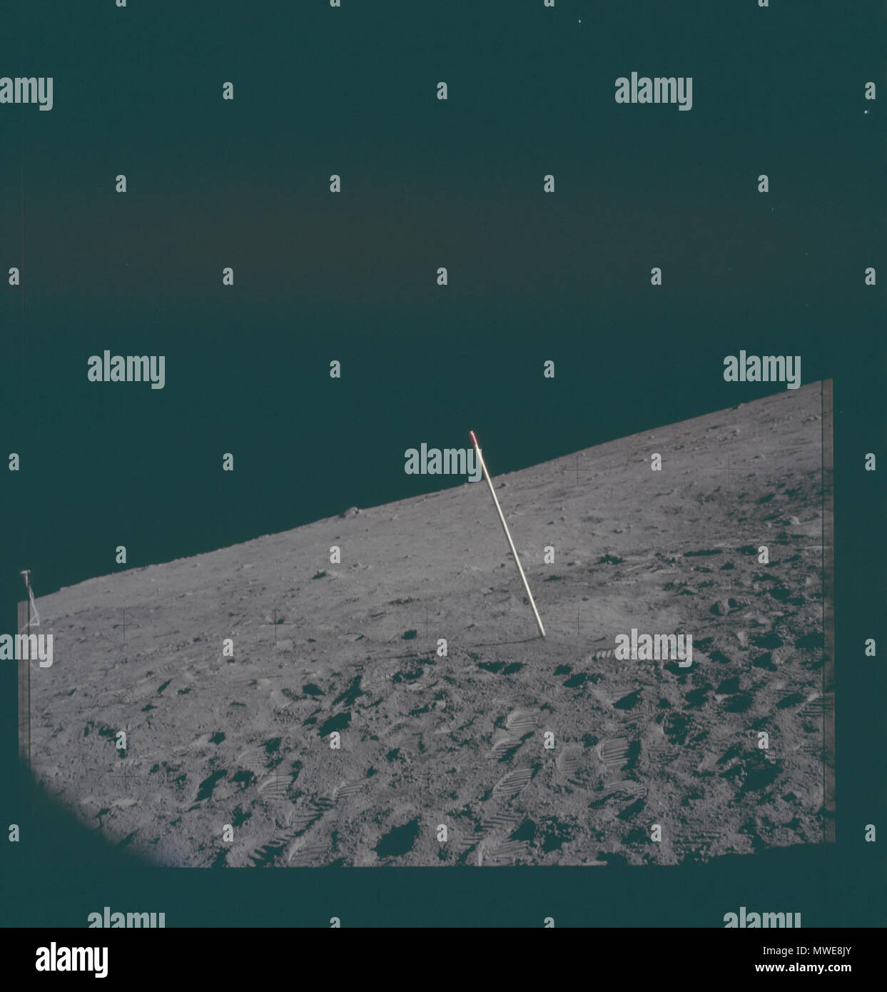 Apollo moon mission. Exploring the moons surface Stock Photo - Alamy
