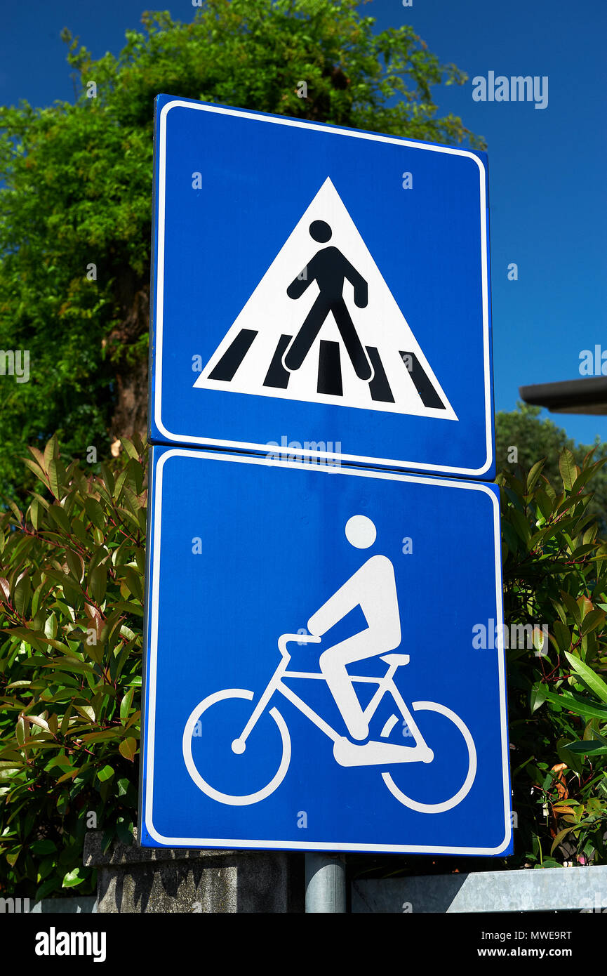 two road sign Stock Photo - Alamy
