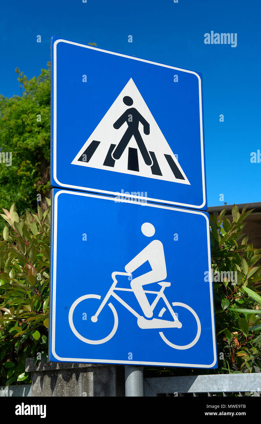 two road sign Stock Photo - Alamy