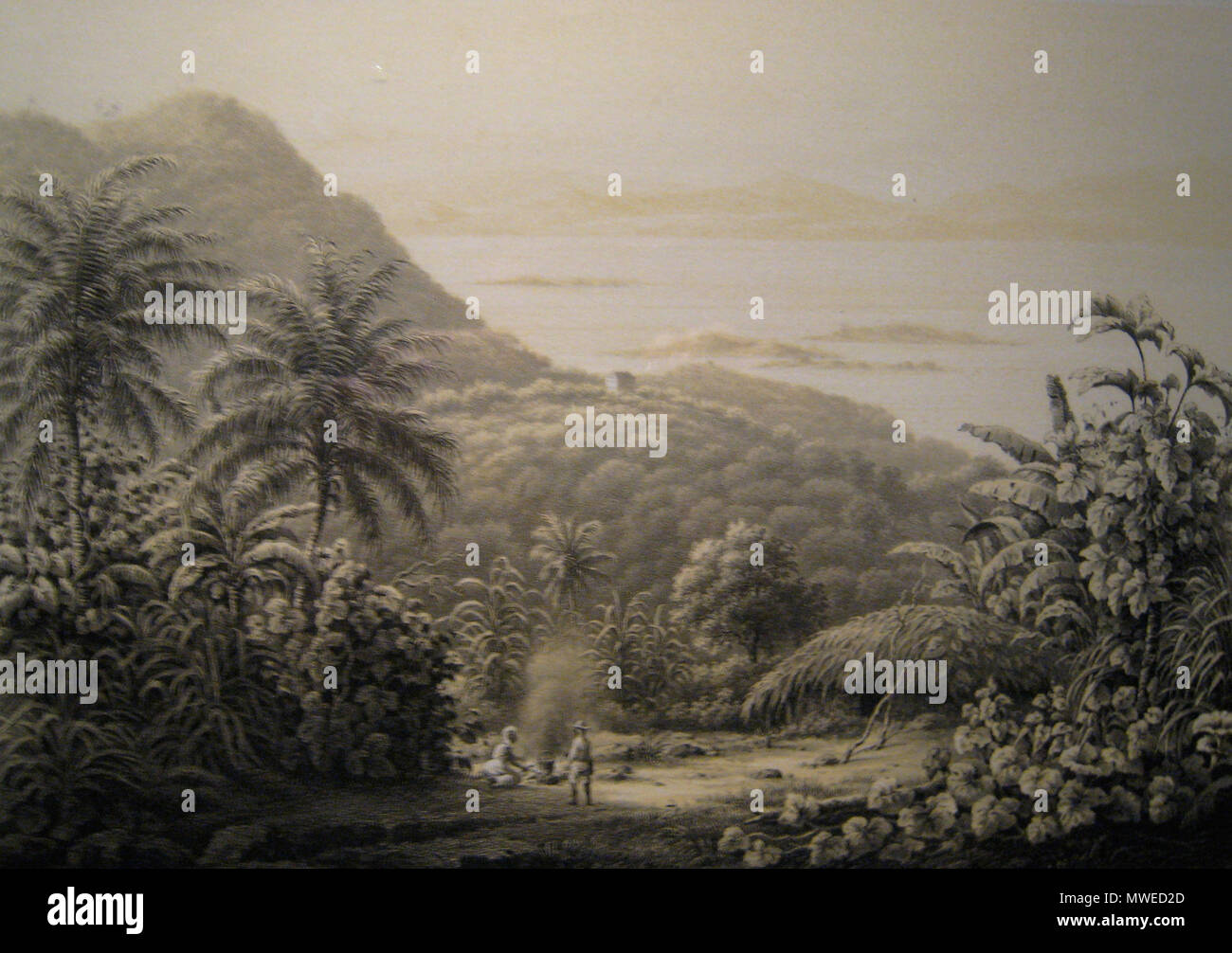 . St. Jan island — in the Danish West Indies. Lithograph from a drawing ...