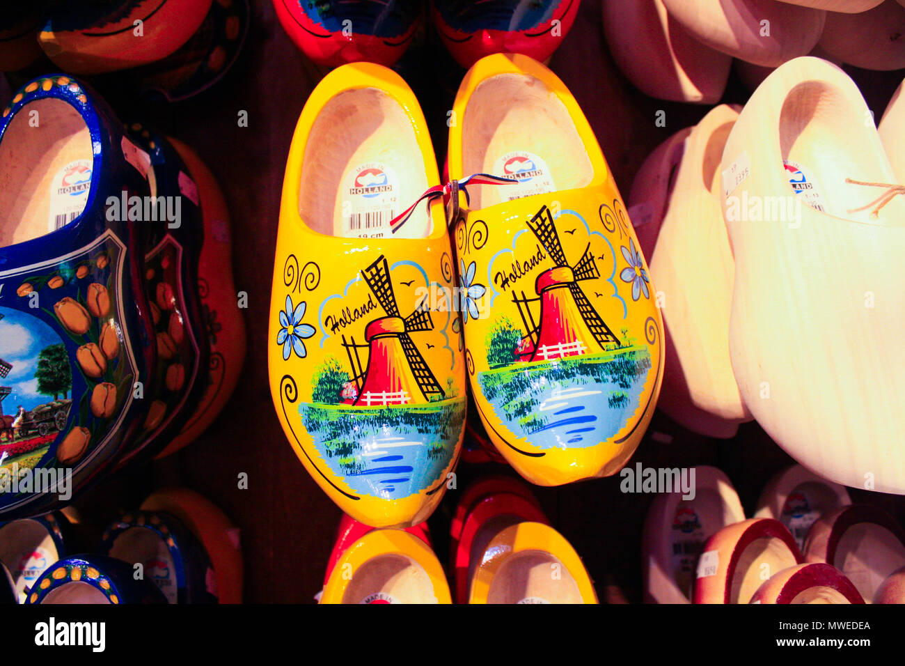Wooden dutch clogs village hi-res stock photography and images - Alamy
