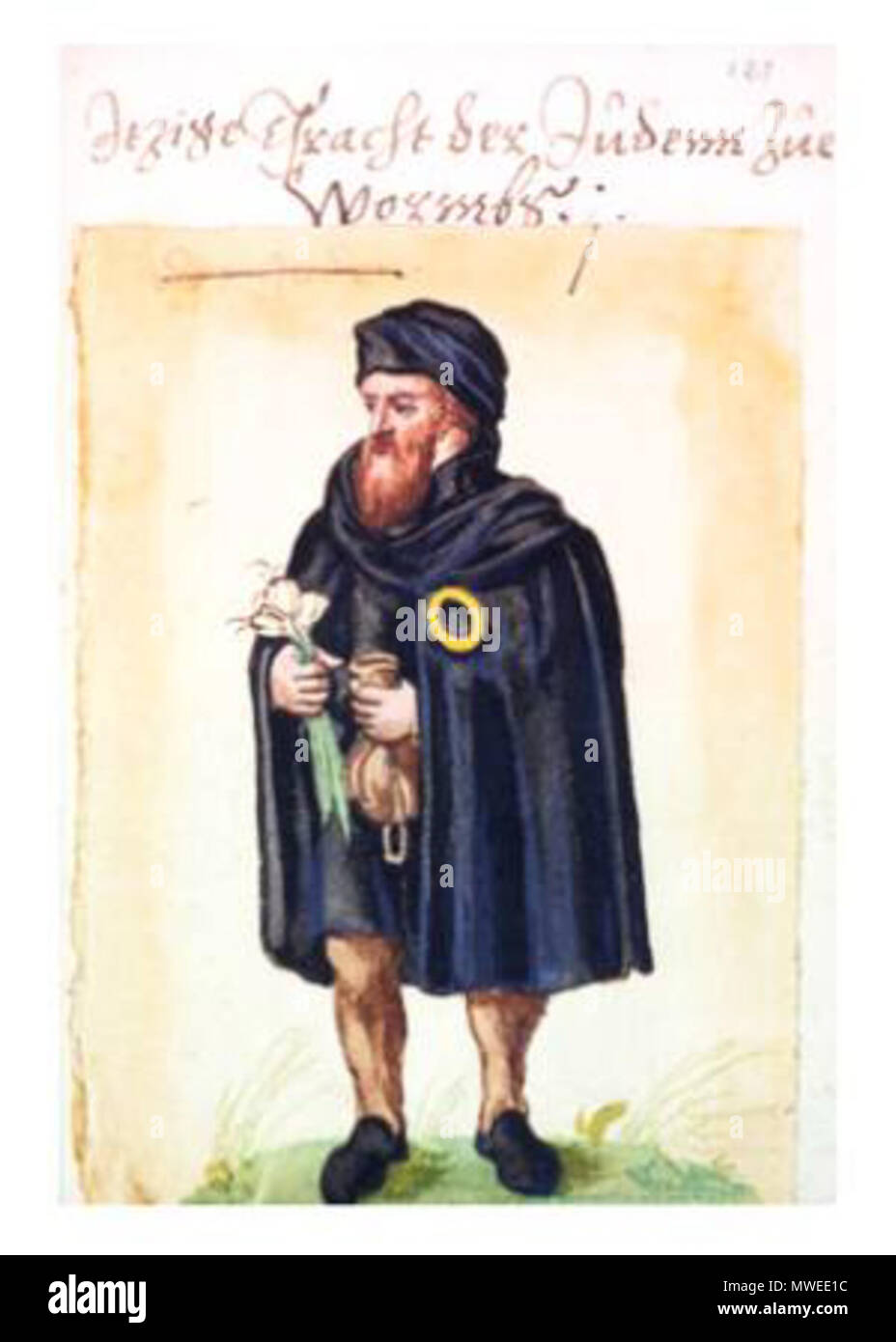 315 Jewish man - worms - 16th century Stock Photo - Alamy