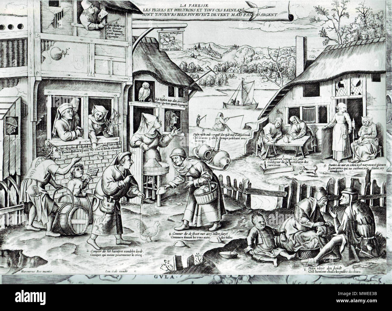 315 Jheronimus Bosch - The Seven Deadly Sins or the Seven Vices - Sloth ...