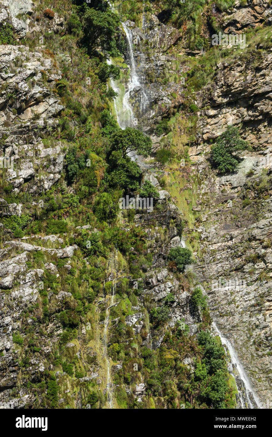 Ribbon waterfall in the sunshine from the Tweede Waterval hike in the ...