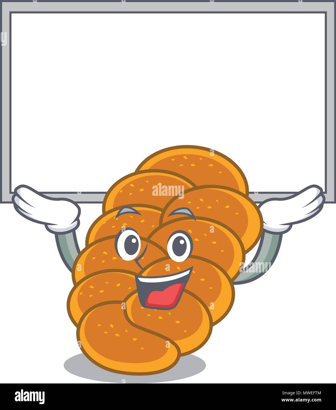 Up board challah character cartoon style Stock Vector Image & Art - Alamy