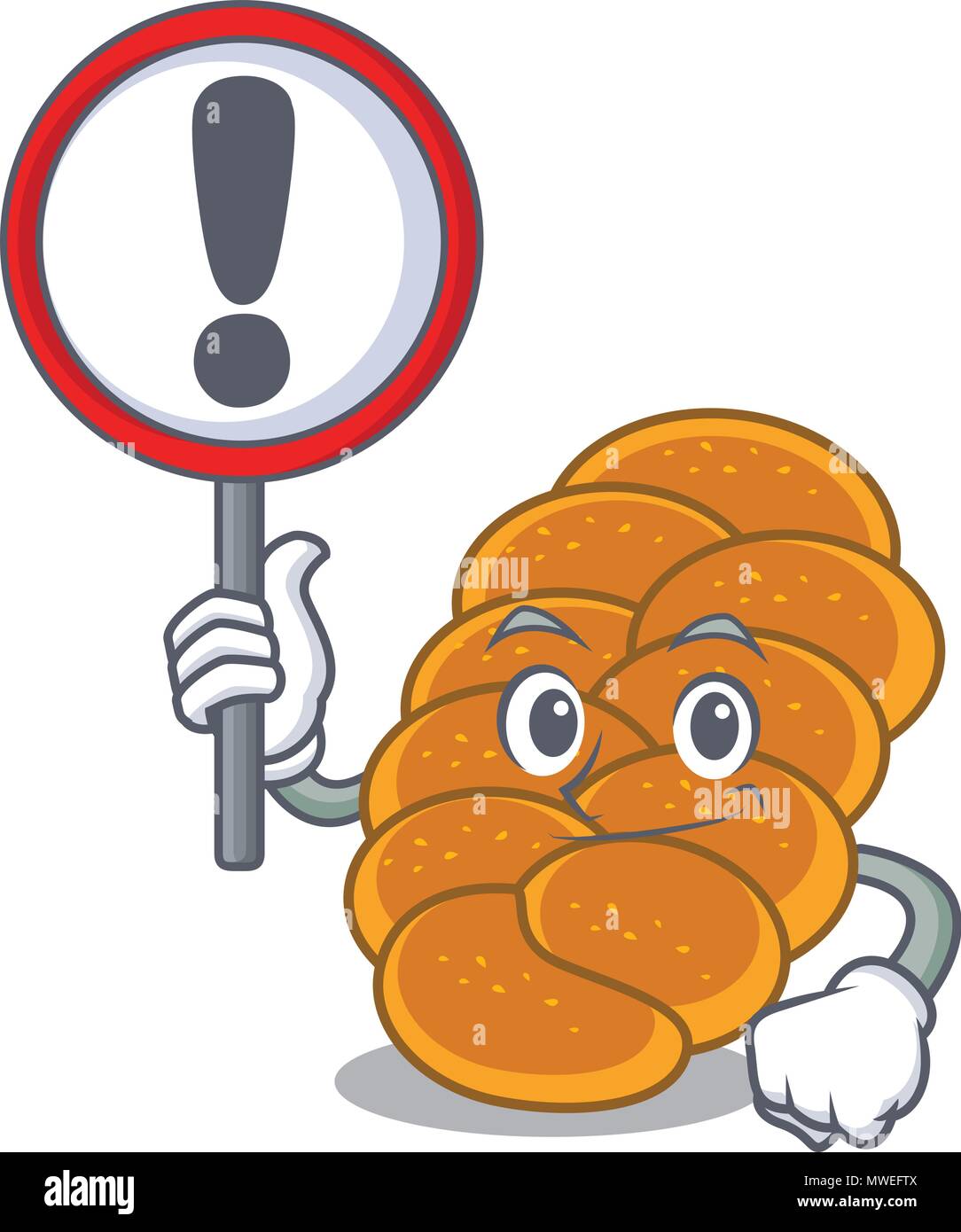 With sign challah character cartoon style Stock Vector Image & Art - Alamy