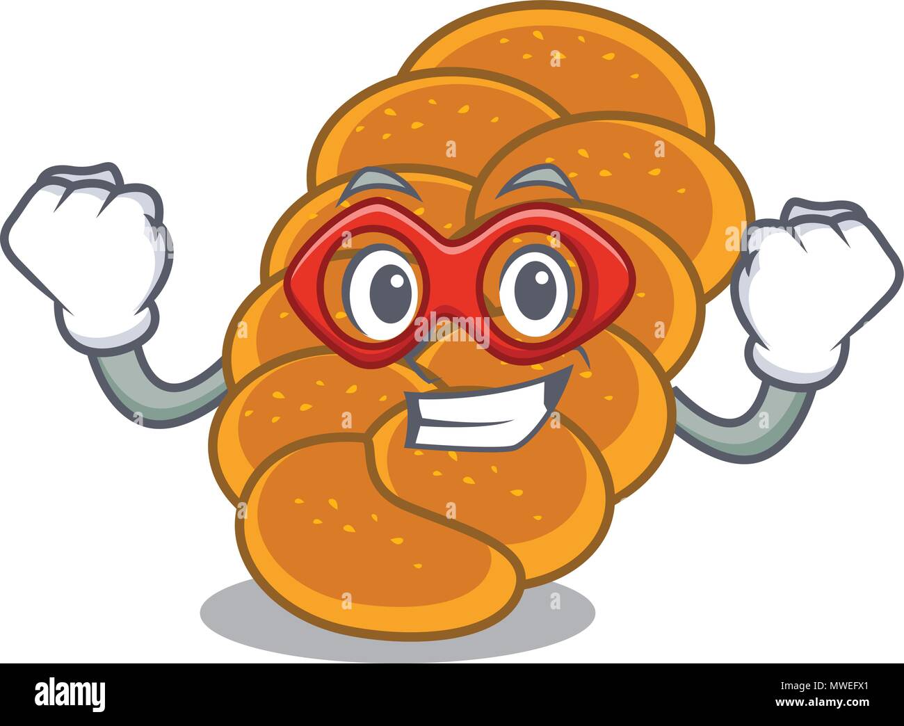 Super hero challah character cartoon style Stock Vector Image & Art - Alamy