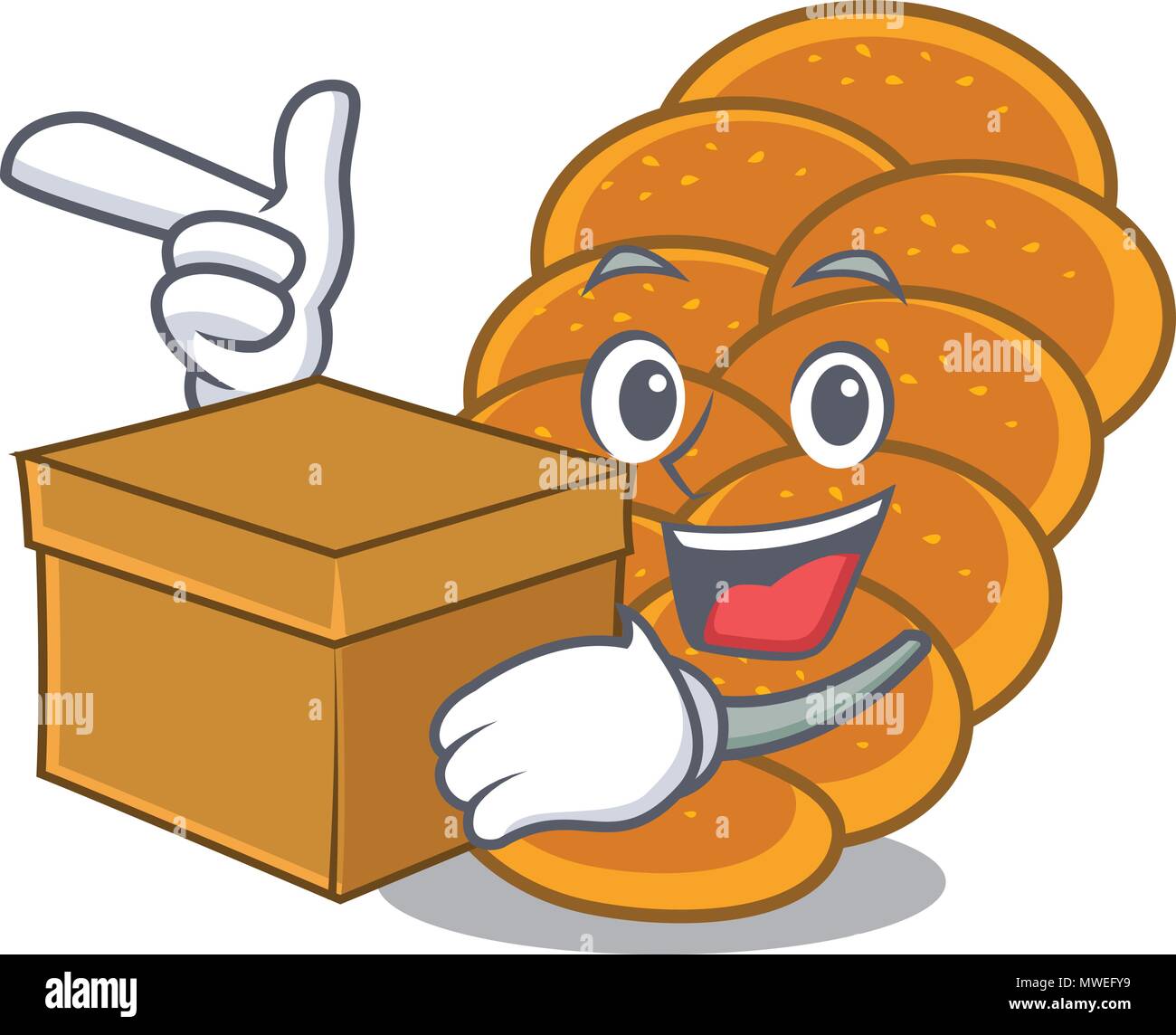 With box challah character cartoon style Stock Vector Image & Art - Alamy