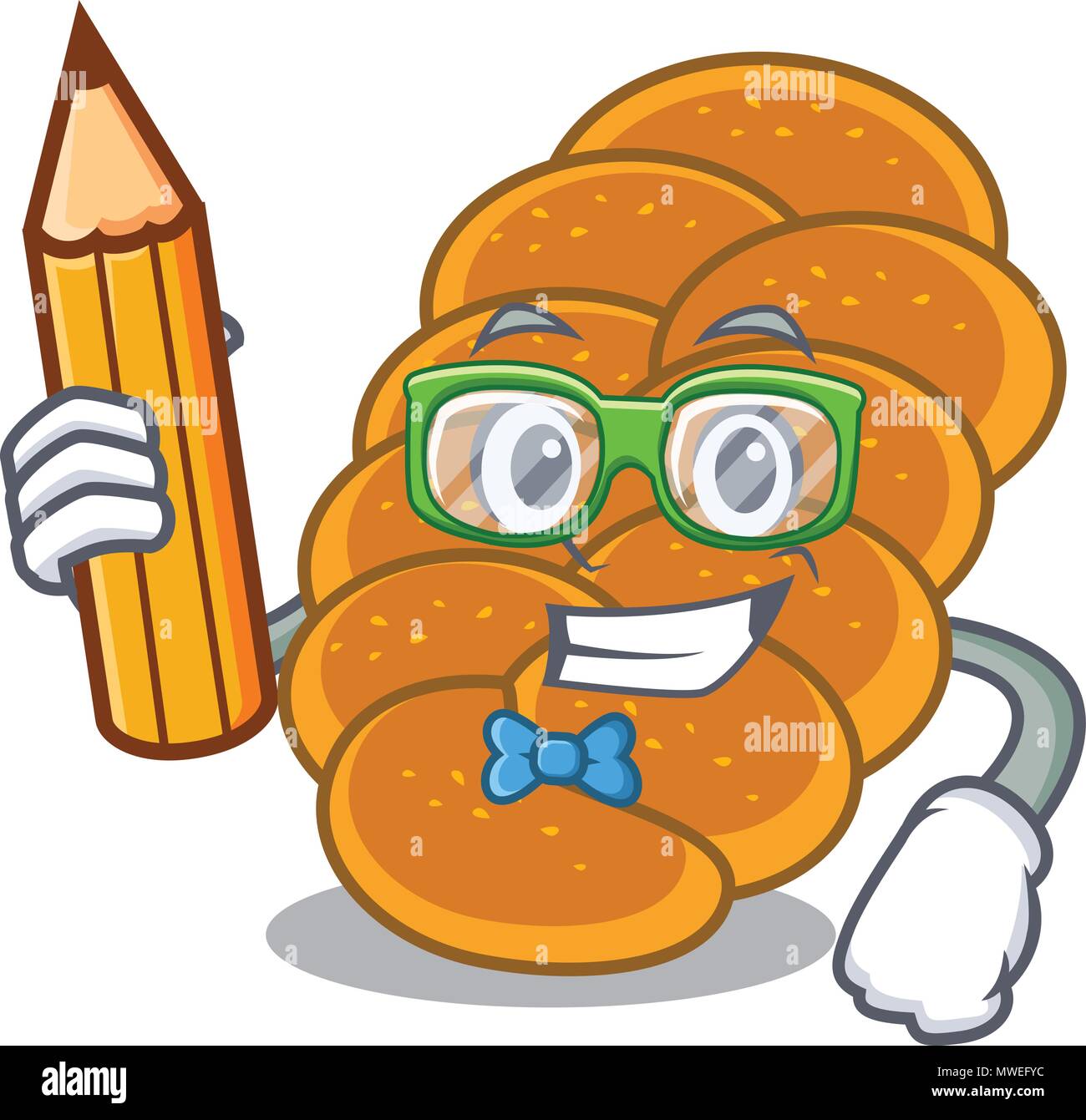 Student challah character cartoon style Stock Vector Image & Art - Alamy