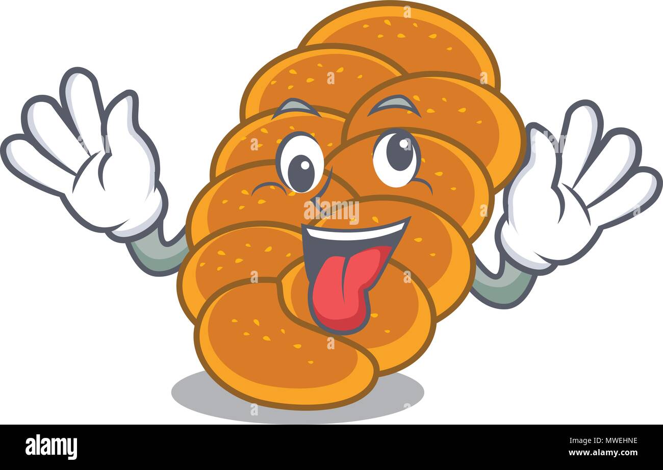Crazy challah mascot cartoon style Stock Vector Image & Art - Alamy