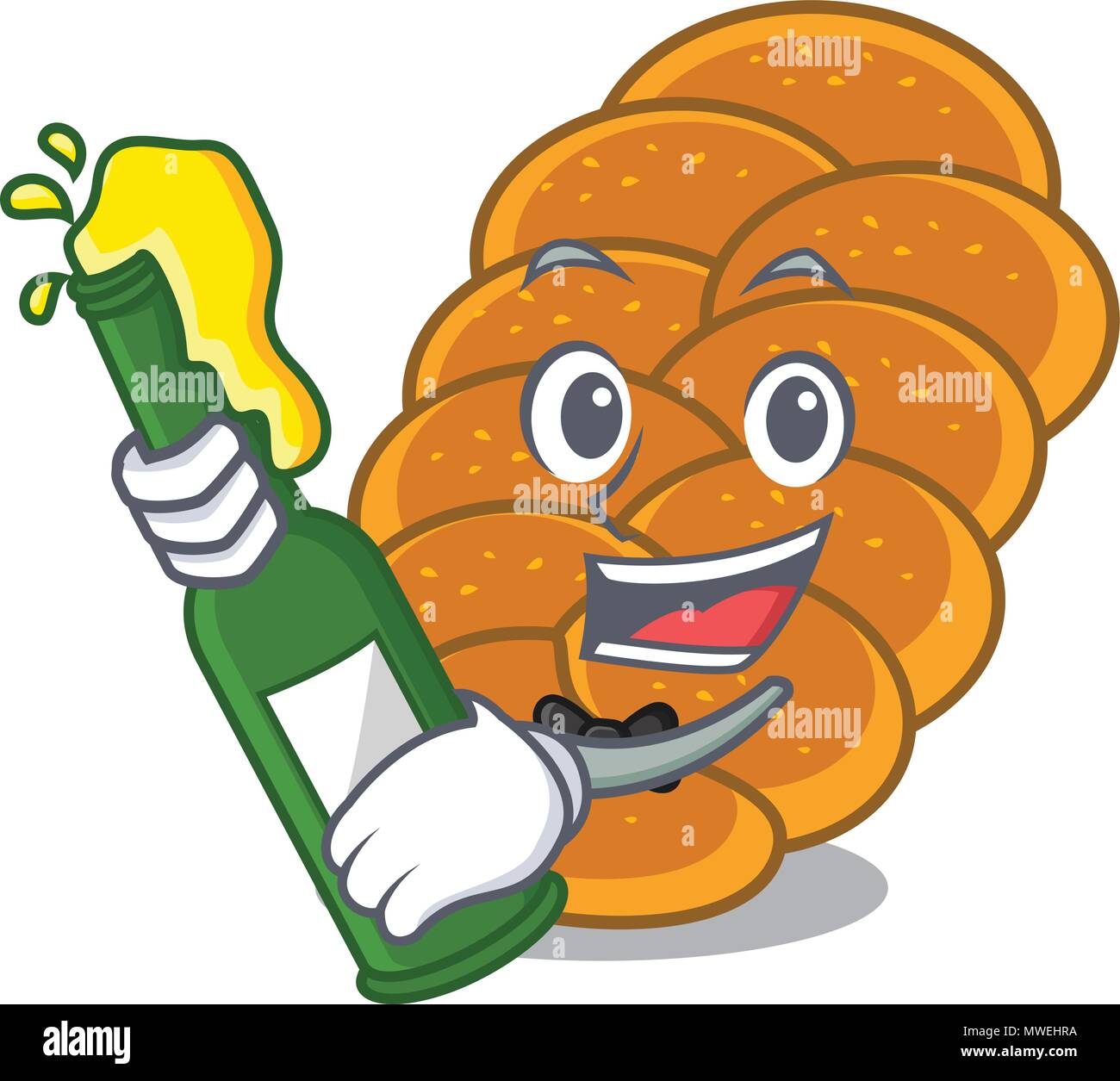 With beer challah mascot cartoon style Stock Vector Image & Art - Alamy