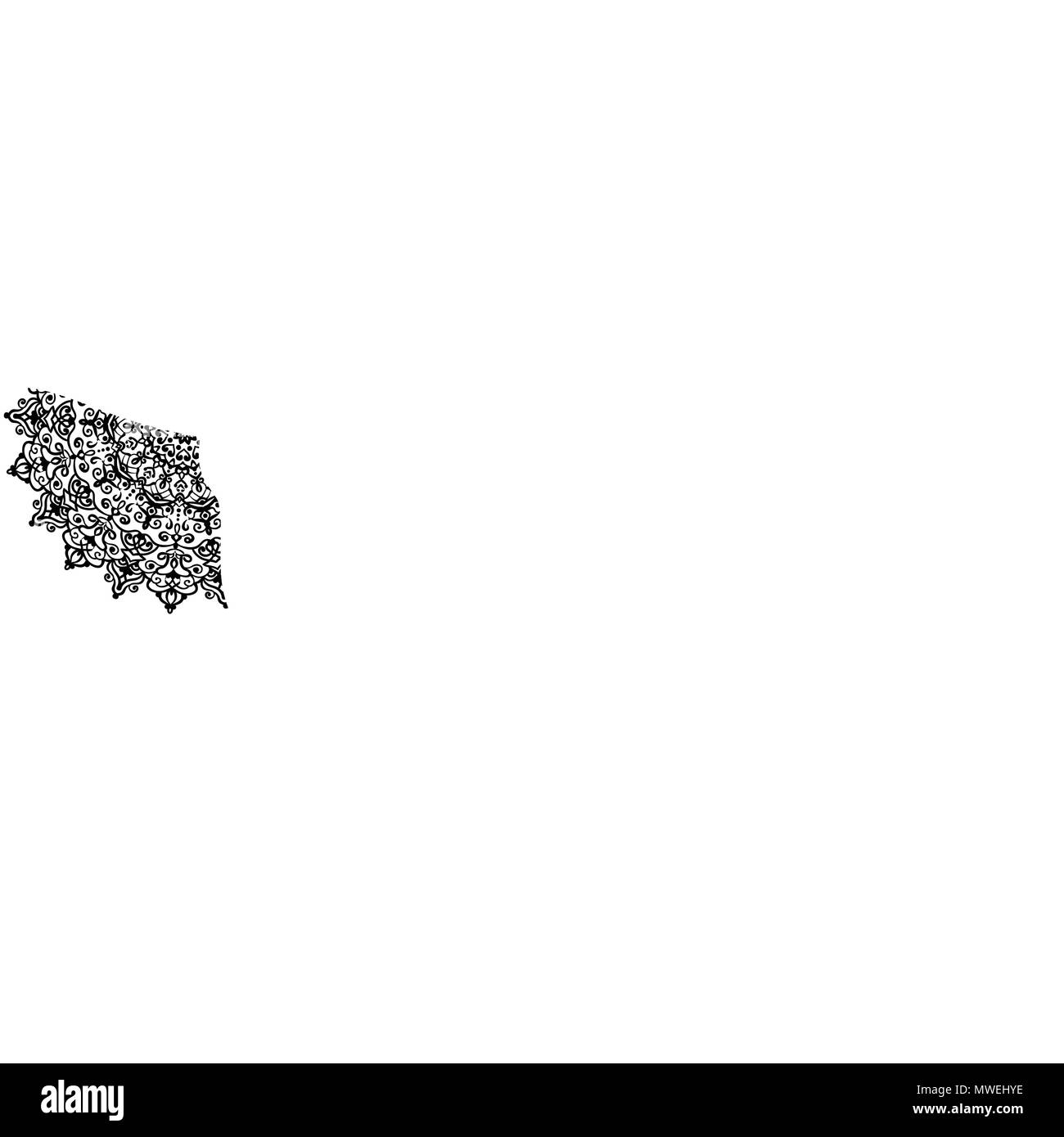 Mandala coloring page art Cut Out Stock Images & Pictures - Alamy