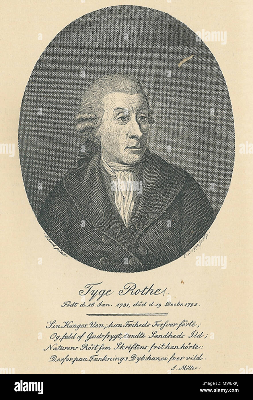 . Tyge Rothe . 1886. P. Hansen 529 Tyge Rothe Stock Photo - Alamy