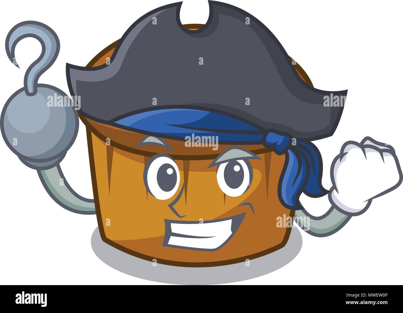 Pirate mufin blueberry character cartoon Stock Vector Image & Art - Alamy
