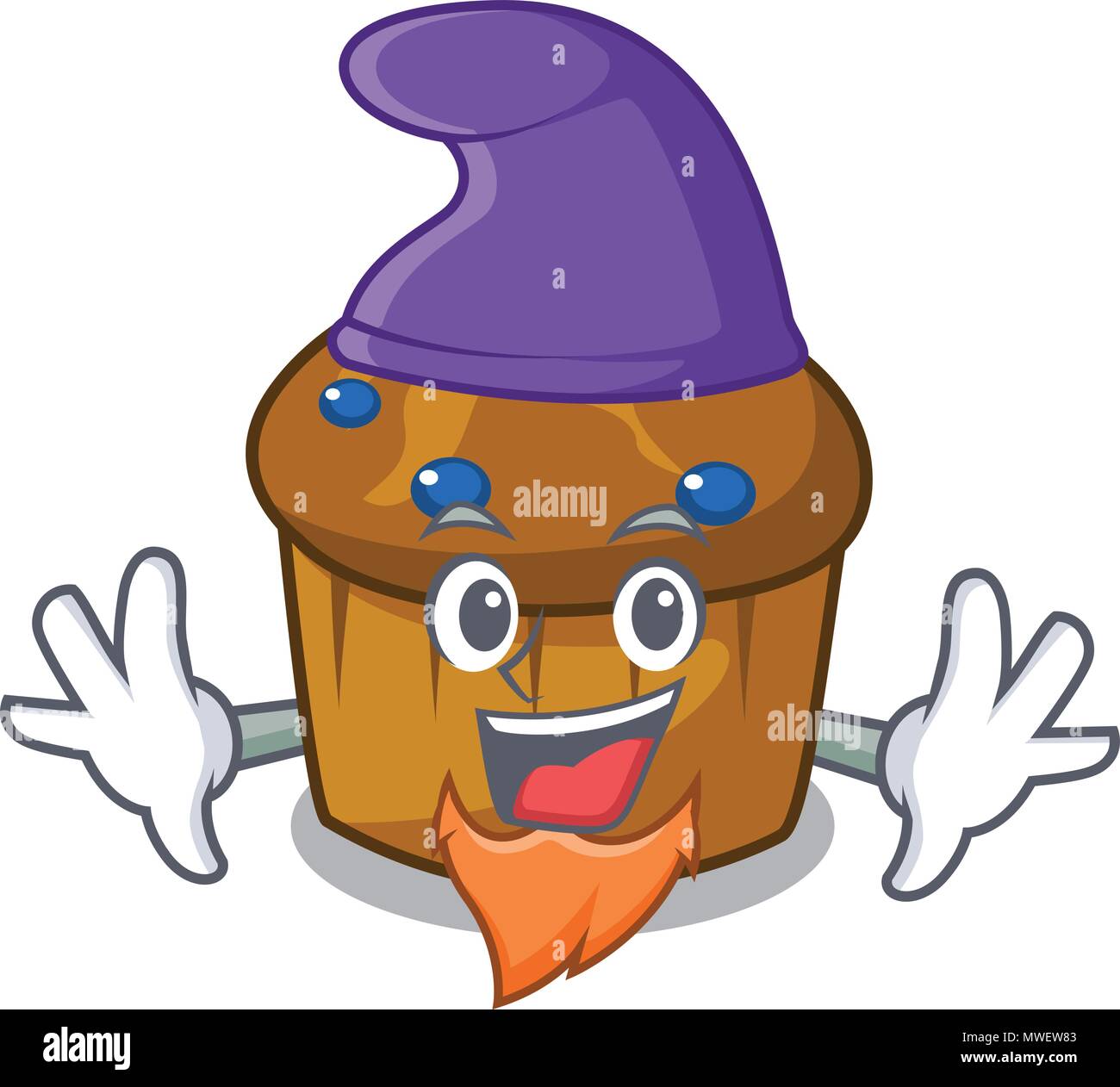 Elf mufin blueberry character cartoon Stock Vector Image & Art - Alamy