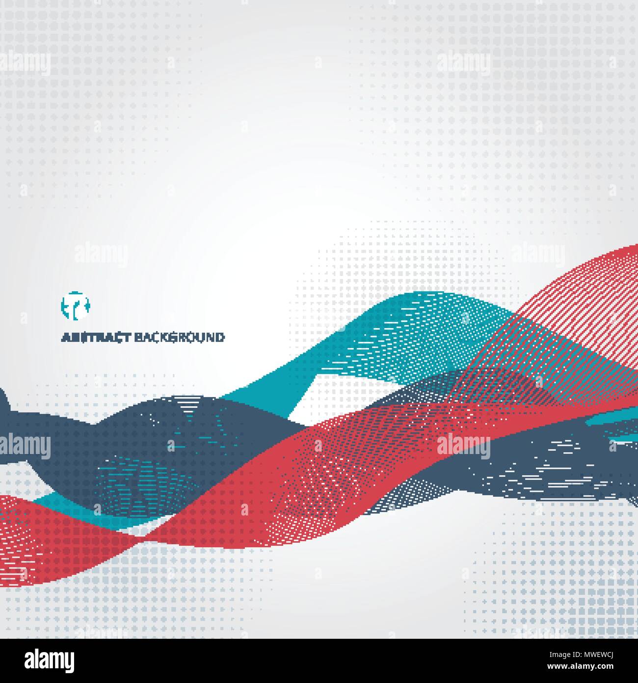 Dynamic color waves smooth halftone hi-res stock photography and images ...