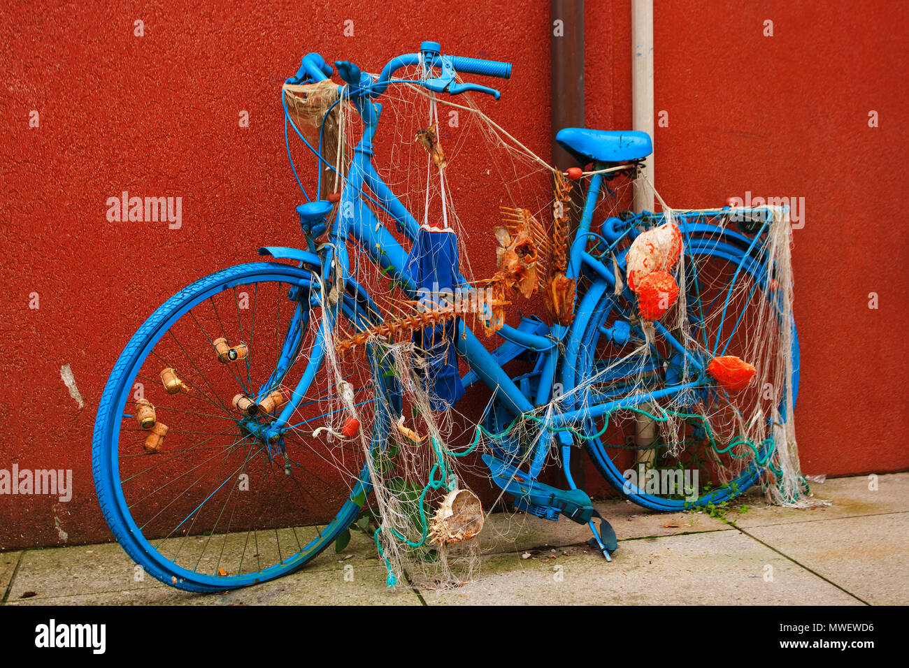 The fisherman's bicycle Stock Photo - Alamy