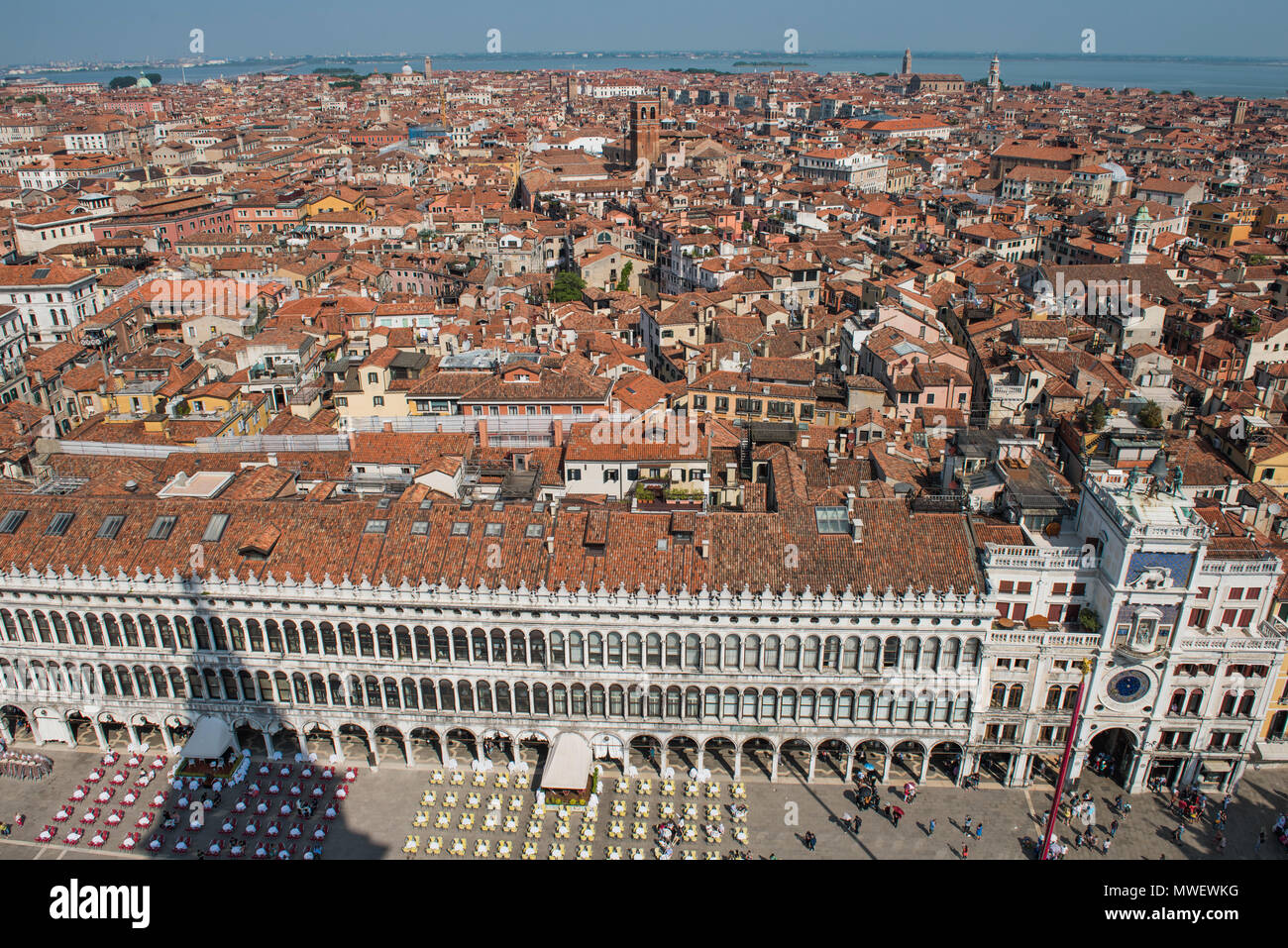 Venice view from above with San Marco Square Stock Photo - Alamy